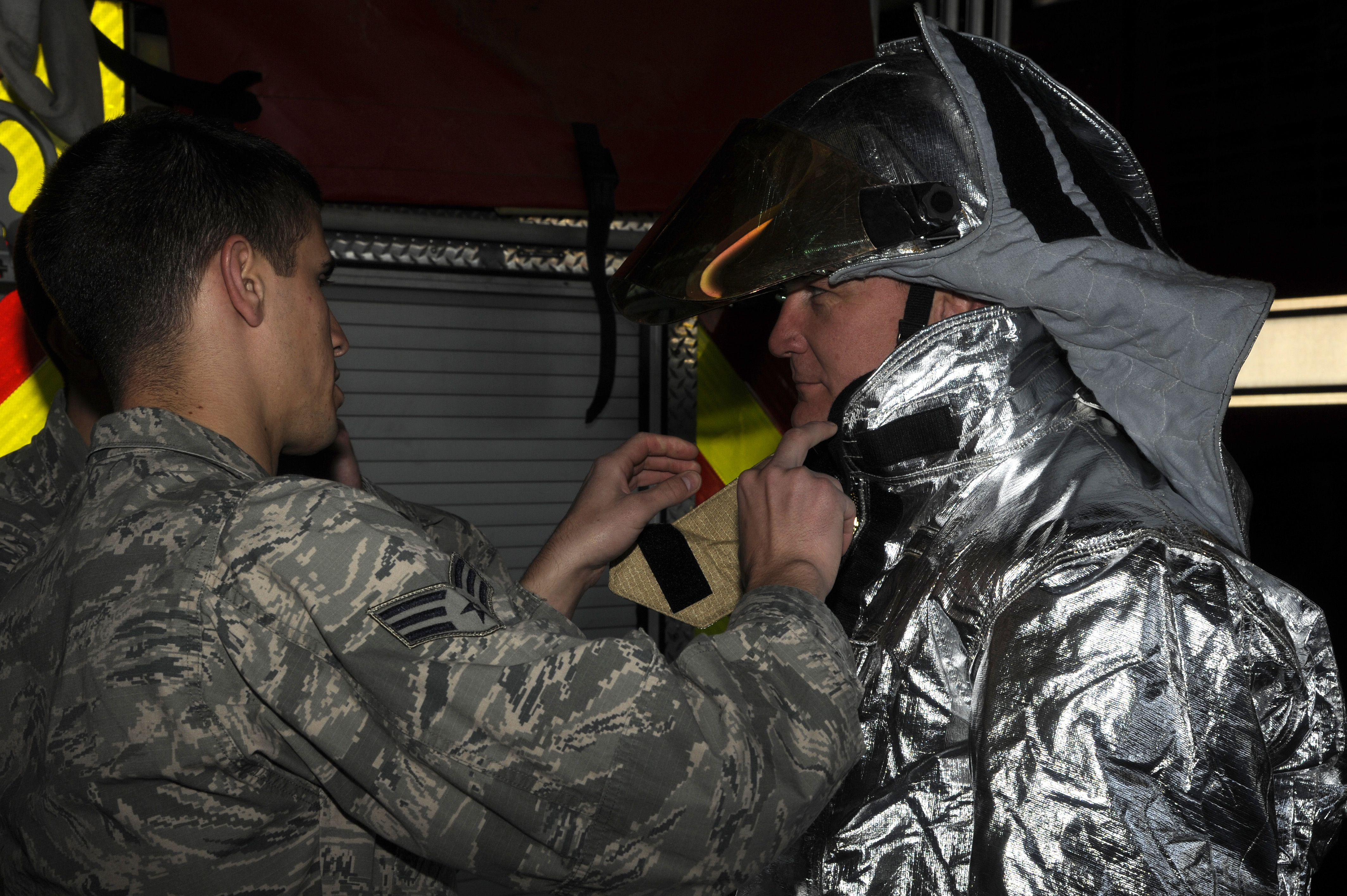 Wolf pack leadership receives firefighter training