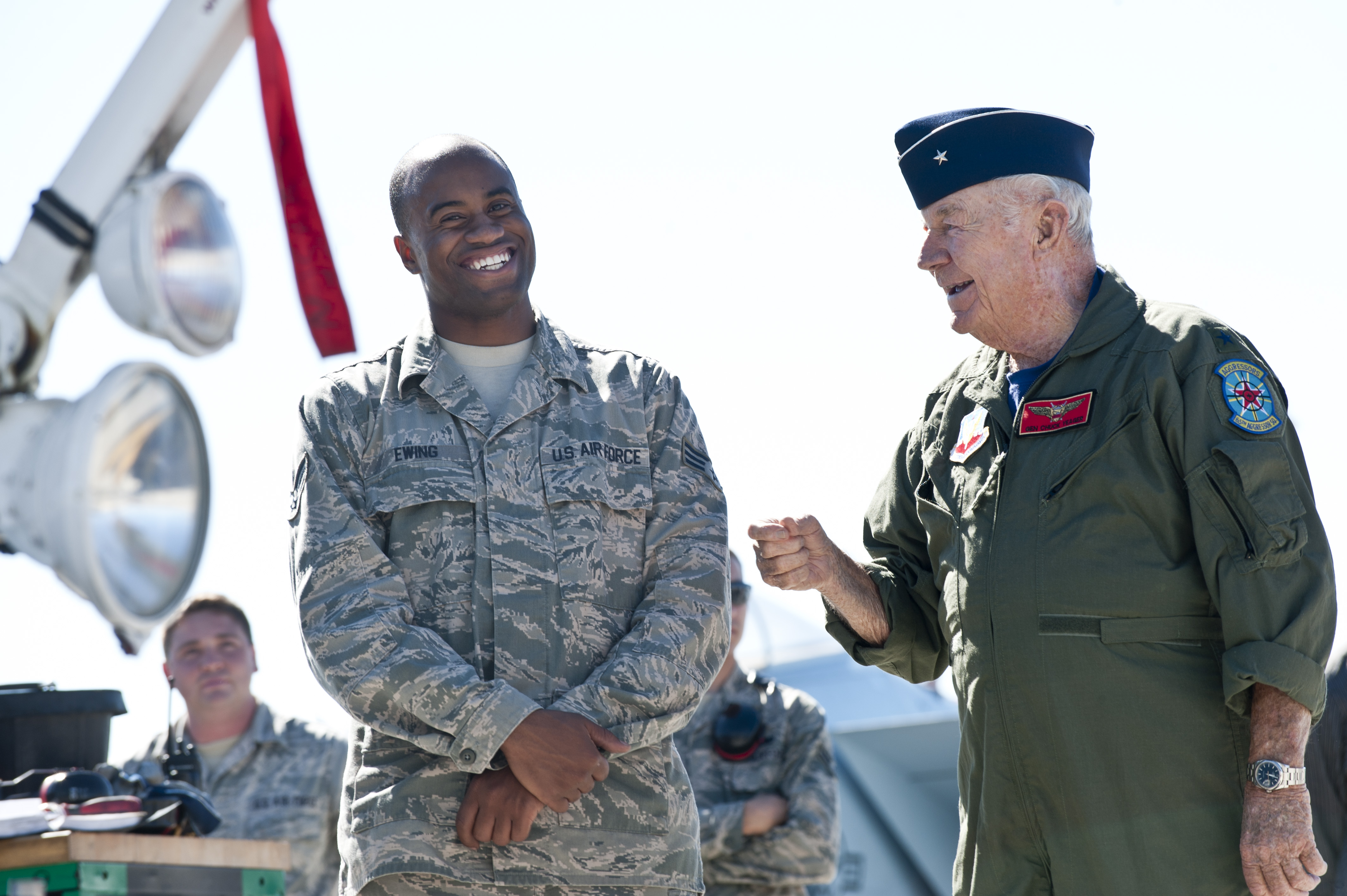 Yeager commemorates historic flight