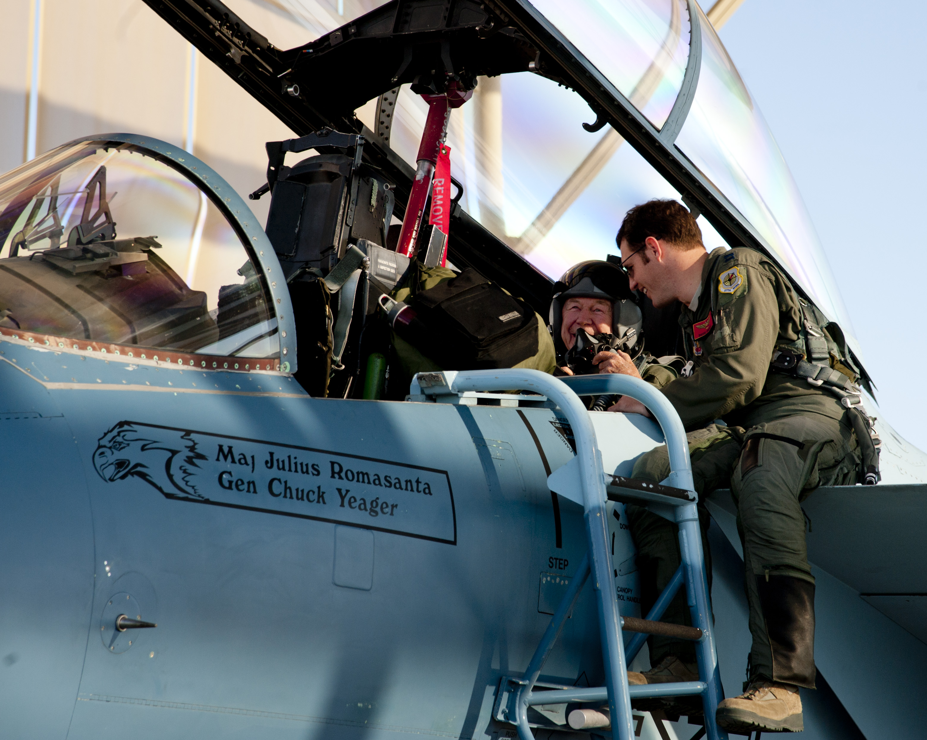 Yeager commemorates historic flight