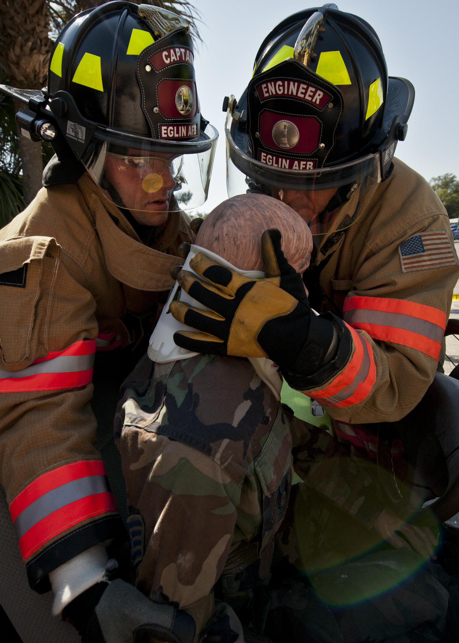 Car extrication demonstration