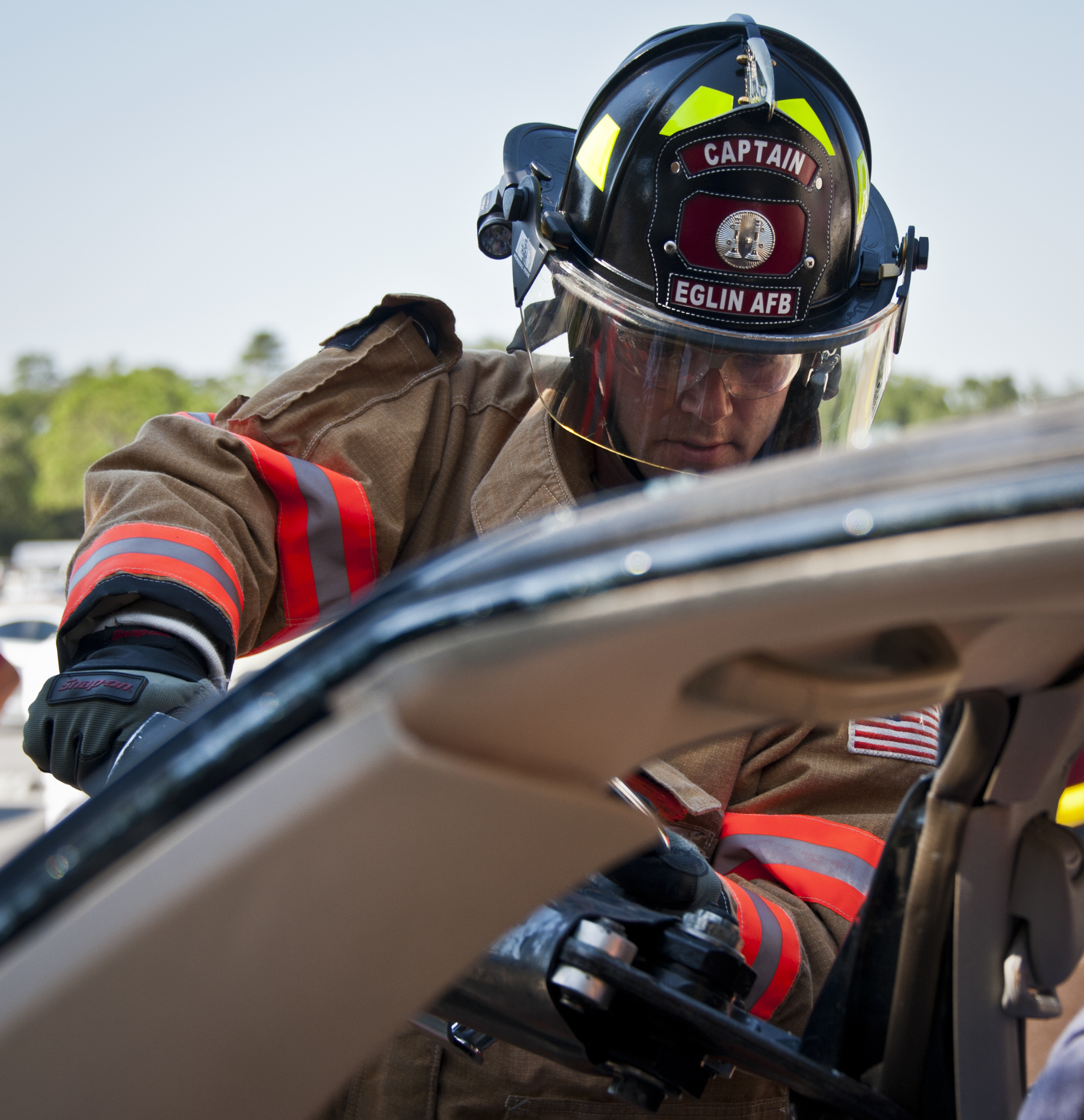 Car extrication demonstration