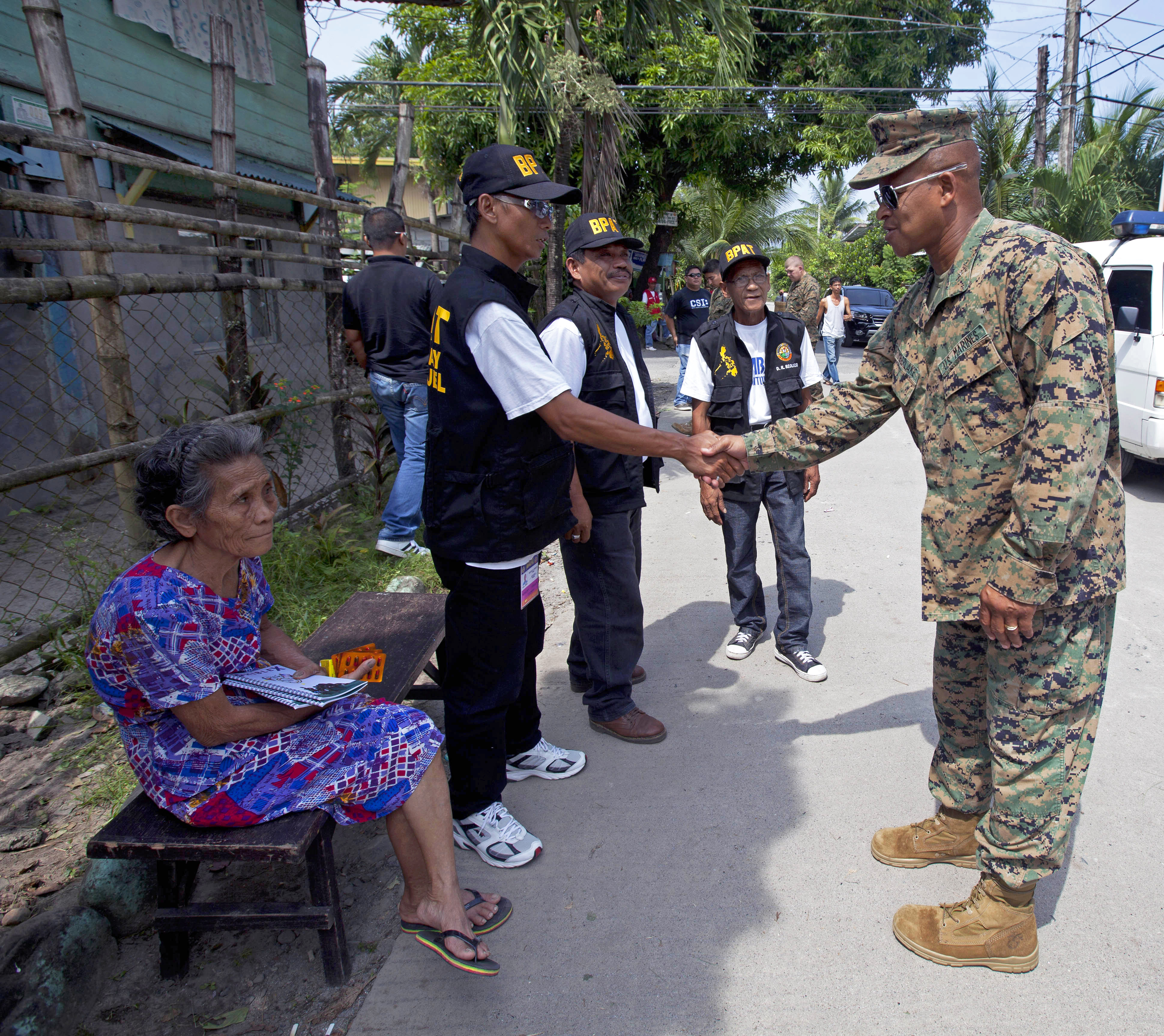 U.S. Marine Corps Brig. Gen. Craig Timberlake, right, commanding ...
