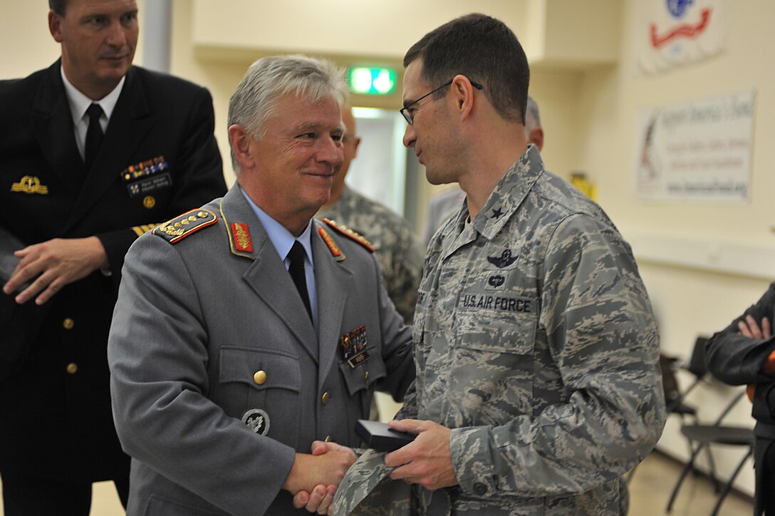 Gen. Wieker visits Ramstein Air Base CASF
