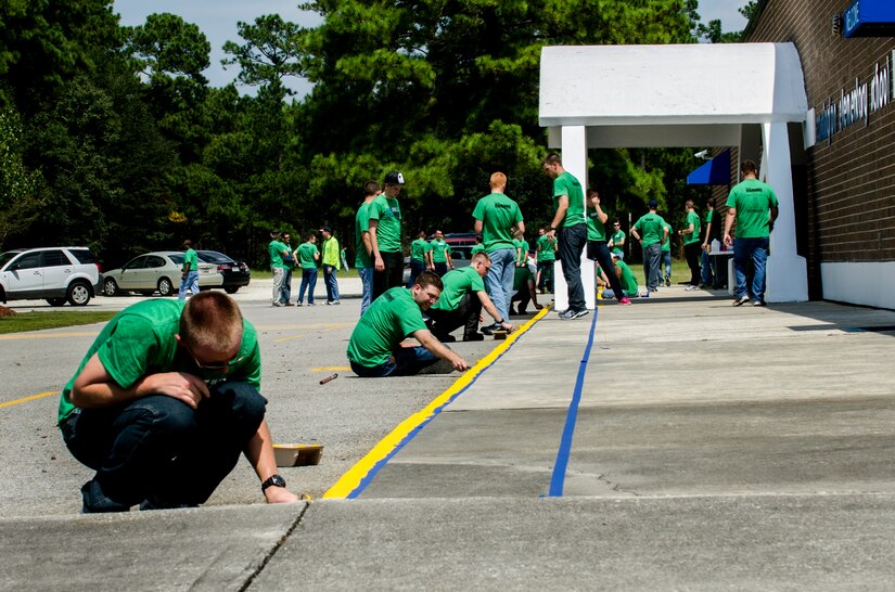 Day of Caring: Sailors give Marrington Schools a facelift > Joint Base ...