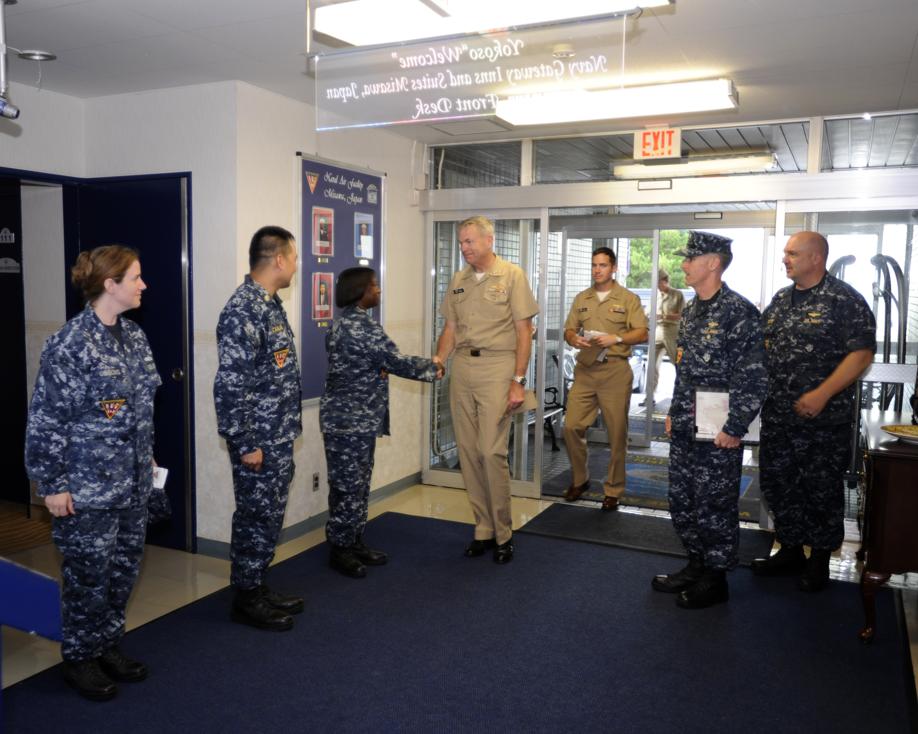 Commander Navy Installations Command Visits Naval Air Facility Misawa