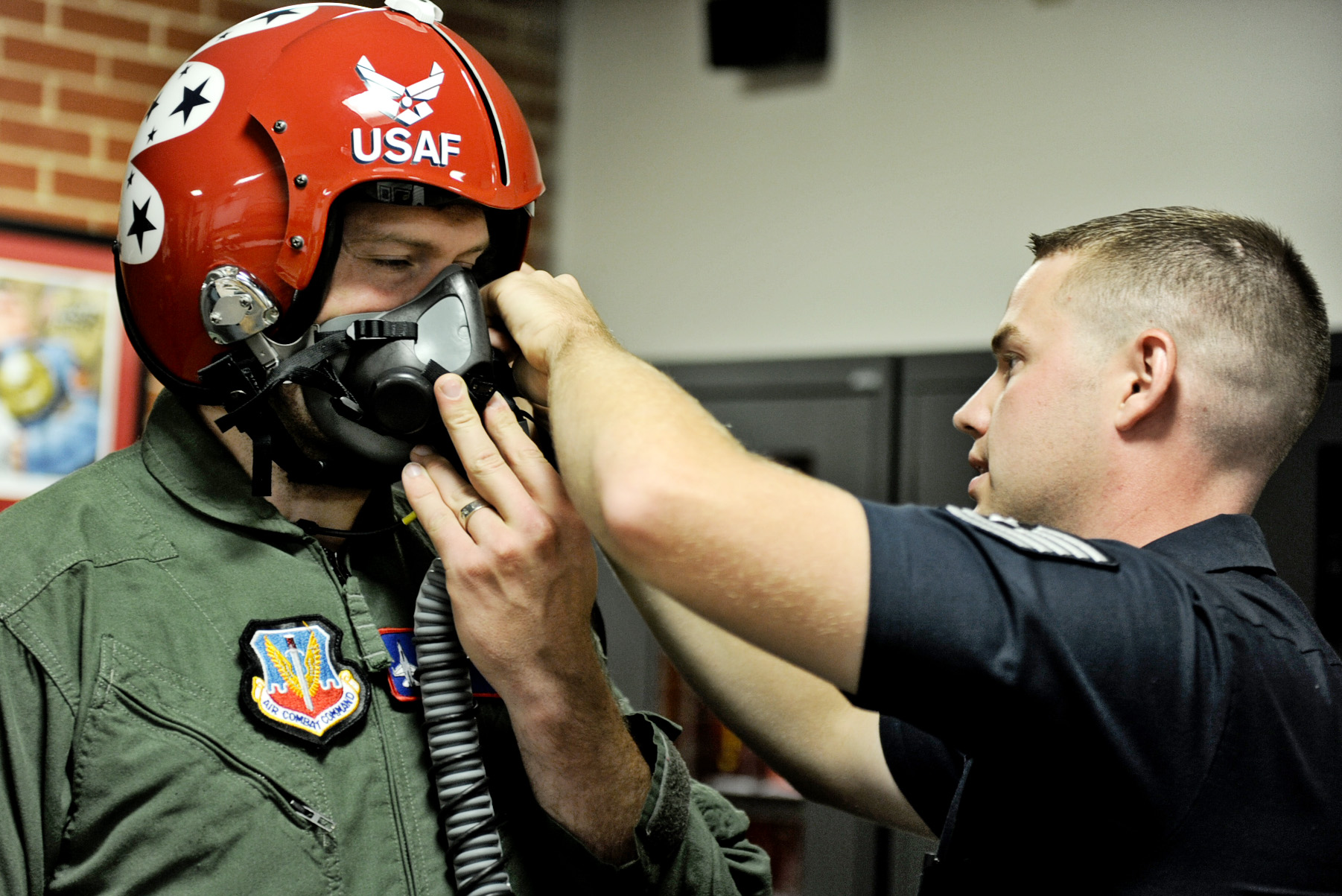 Blues Captain fly's with the Thunderbirds