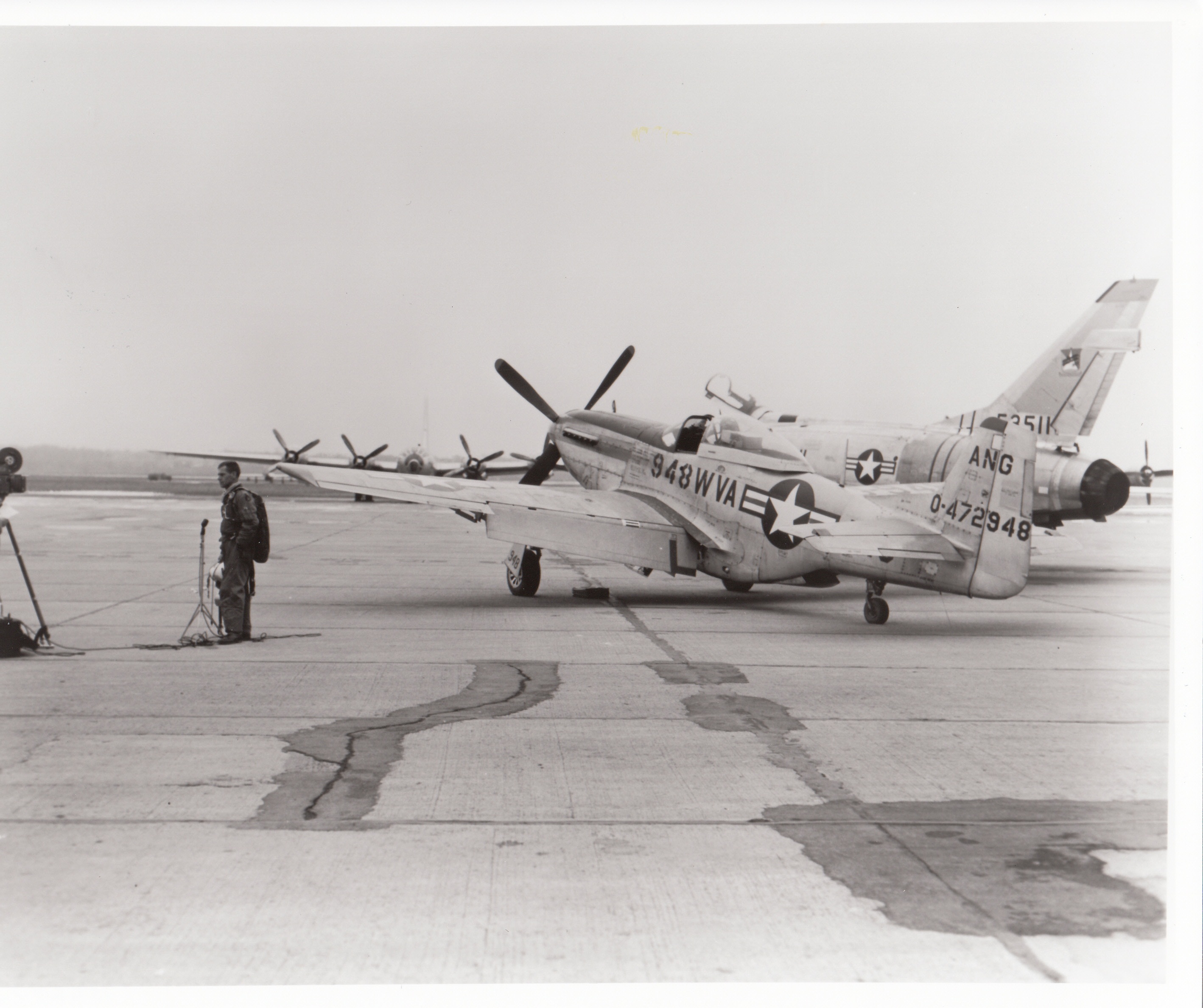1957 - The last F-51 Mustang in squadron service with the Air Force is ...