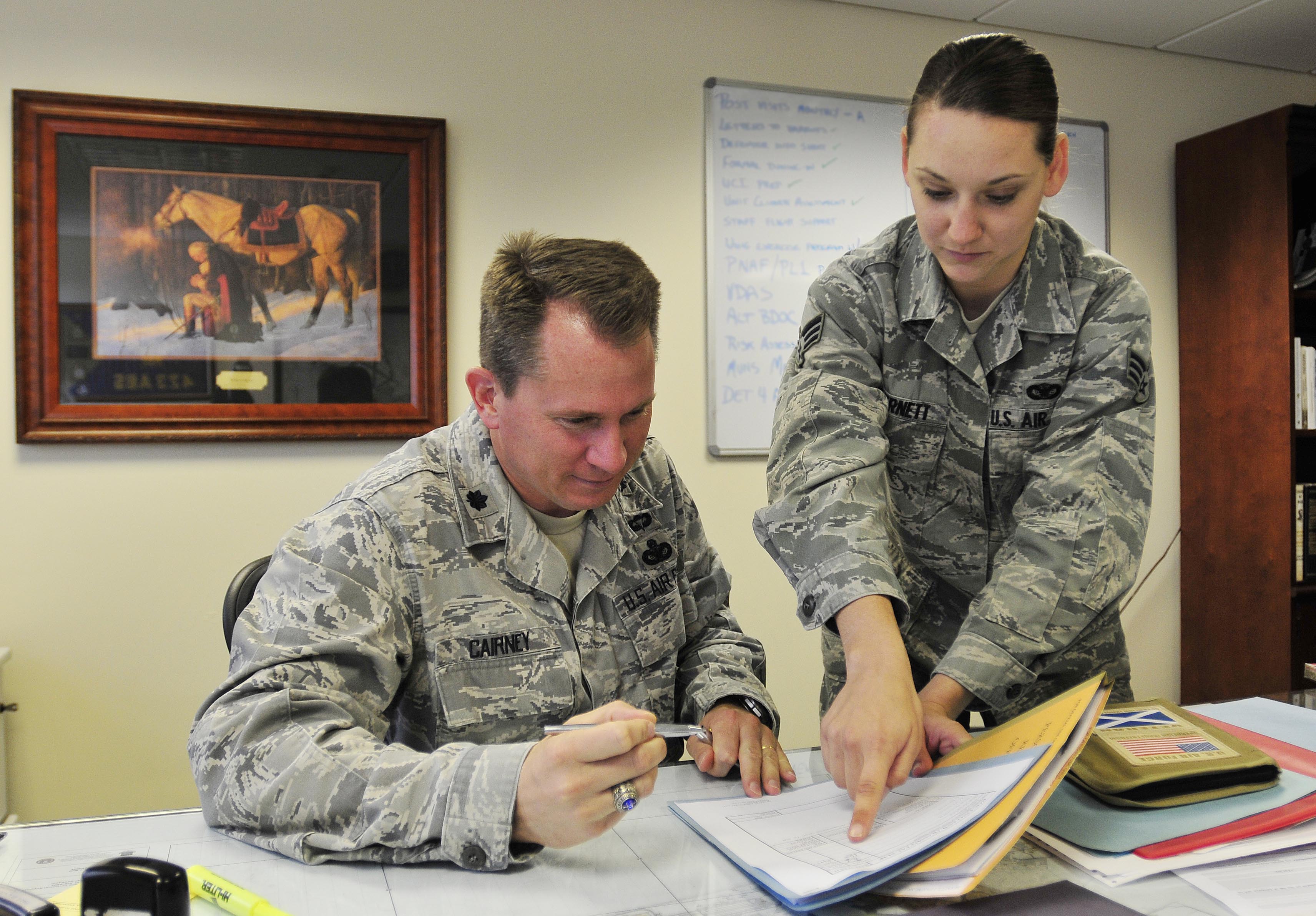 Commander's assistant displays "Excellence in All We Do" > Royal Air ...