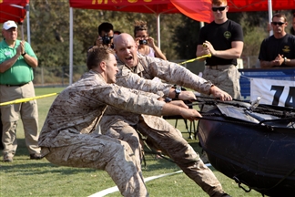 Master Sgt. May and Sgt. Rawson use the last of their energy reserves ...