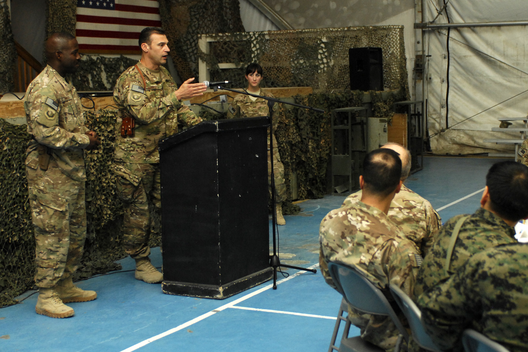 Bagram Airmen bid farewell to Command Chief