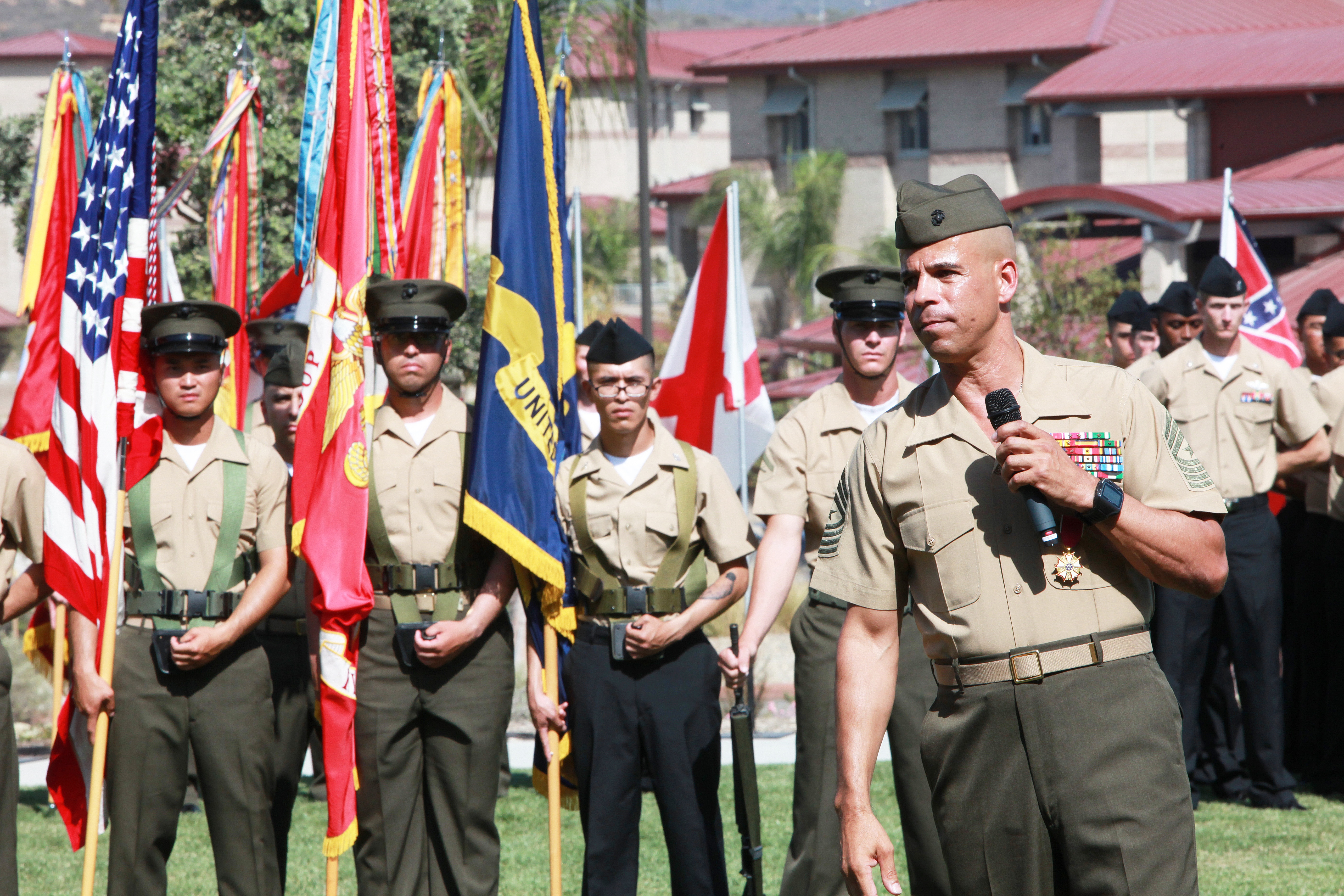 1st MLG receives new sergeant major > 1st Marine Logistics Group > News ...