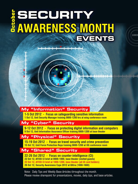 'My Security Matters': Security Awareness Month prepares to kick off ...