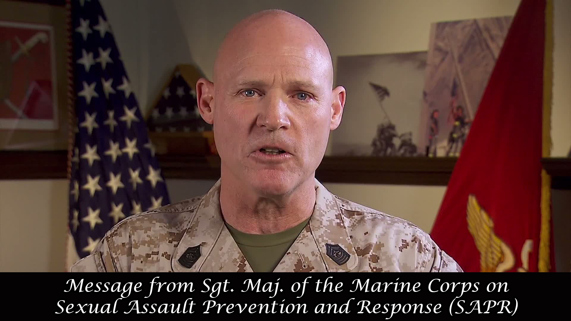 Message from Sgt. Maj. of the Marine Corps on Sexual Assault Prevention ...