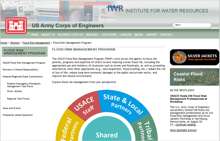Flood Risk Management Program Website Redesigned > Institute for Water ...