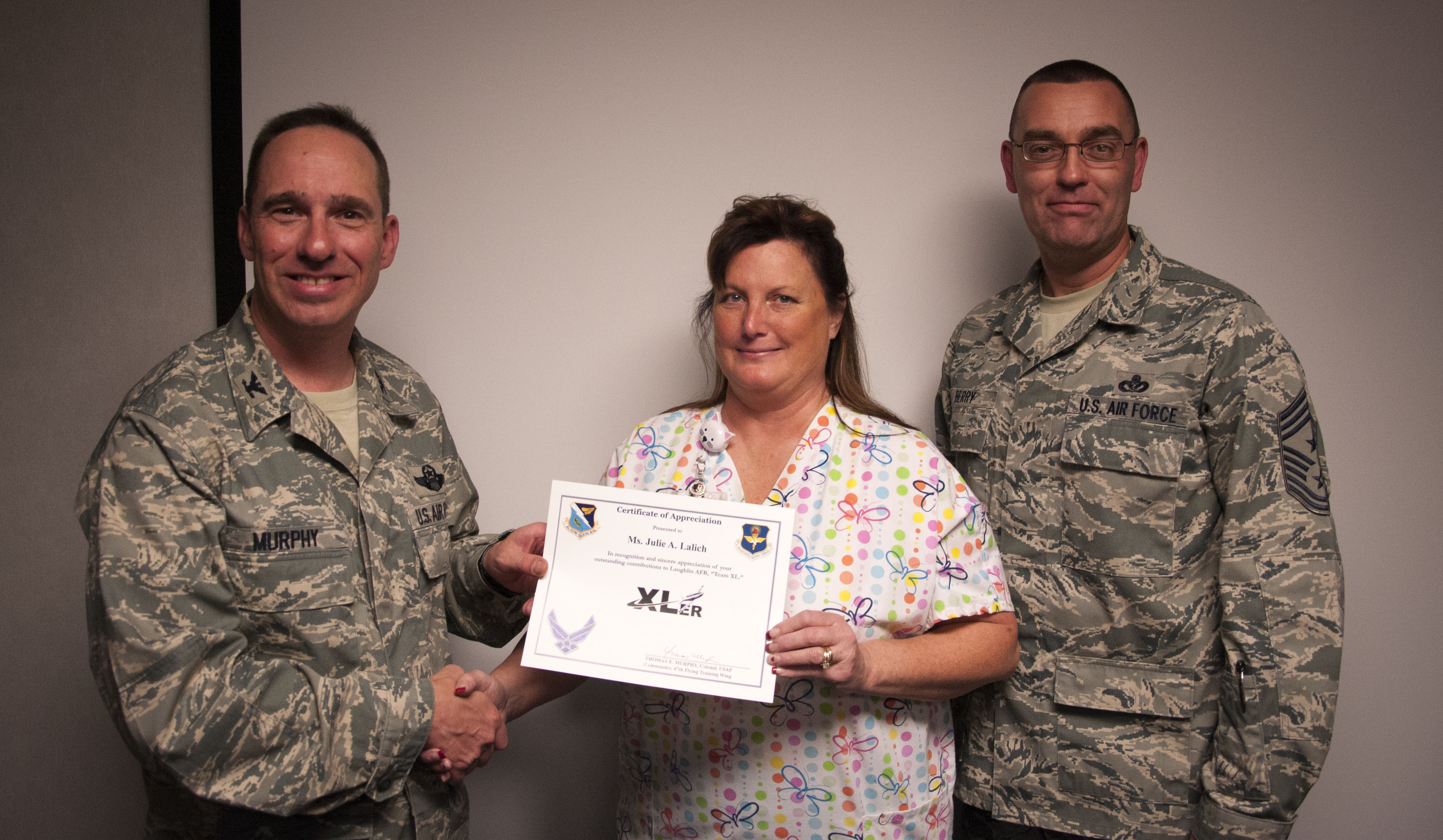 Laughlin XLer - Julie Lalich, 47th MDSS > Laughlin Air Force Base > Display