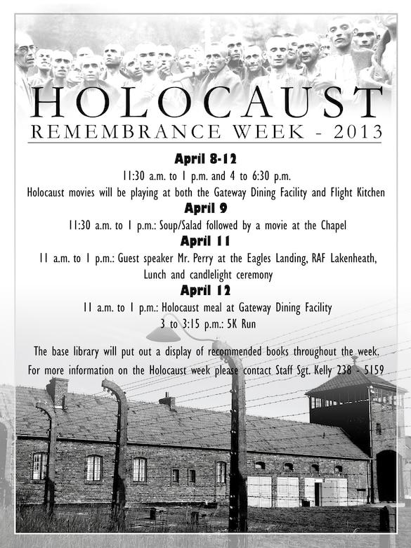 Holocaust Remembrance events > Royal Air Force Mildenhall > Article Display