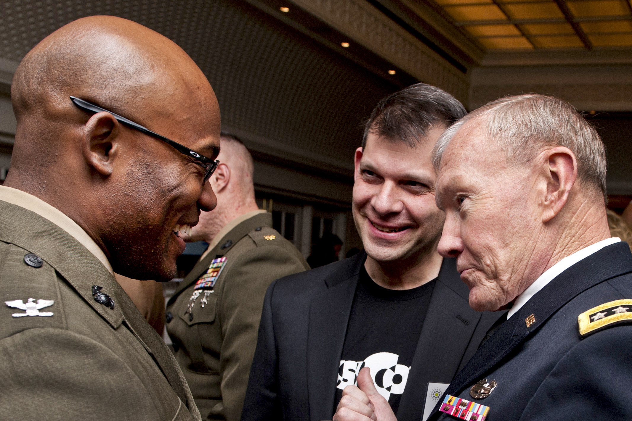 Army Gen. Martin E. Dempsey, right, chairman of the Joint Chiefs of ...