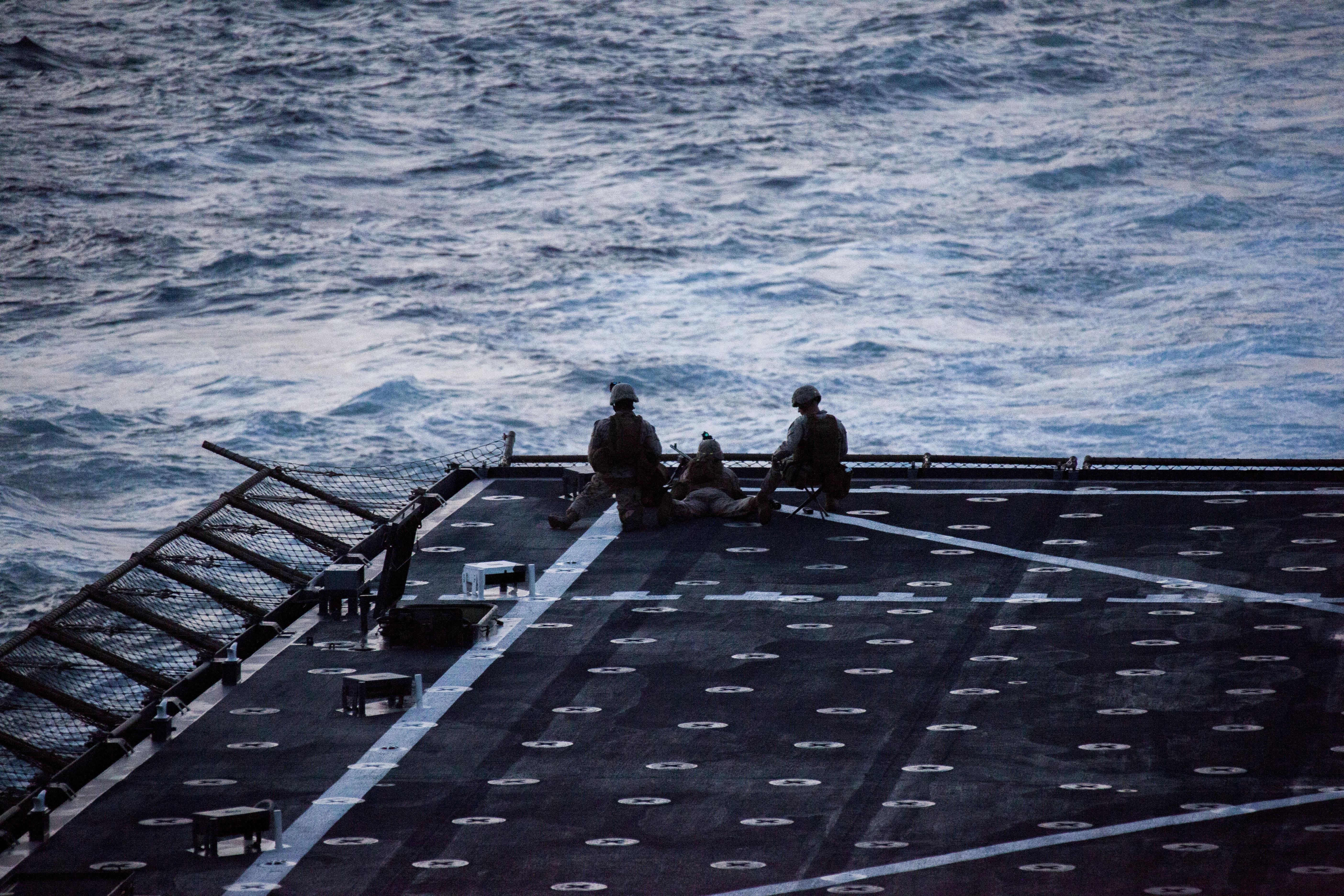 Marines assigned to Company K, Battalion Landing Team 3/2, 26th Marine ...