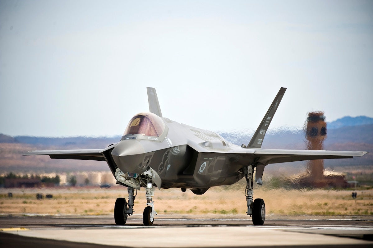 Nellis AFB pilots fly their first operational F-35 mission > Air Force ...