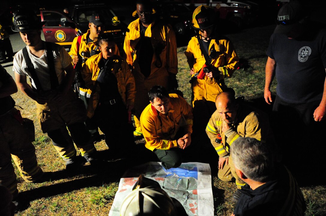 Base firefighting officials: largest fire in 25 years