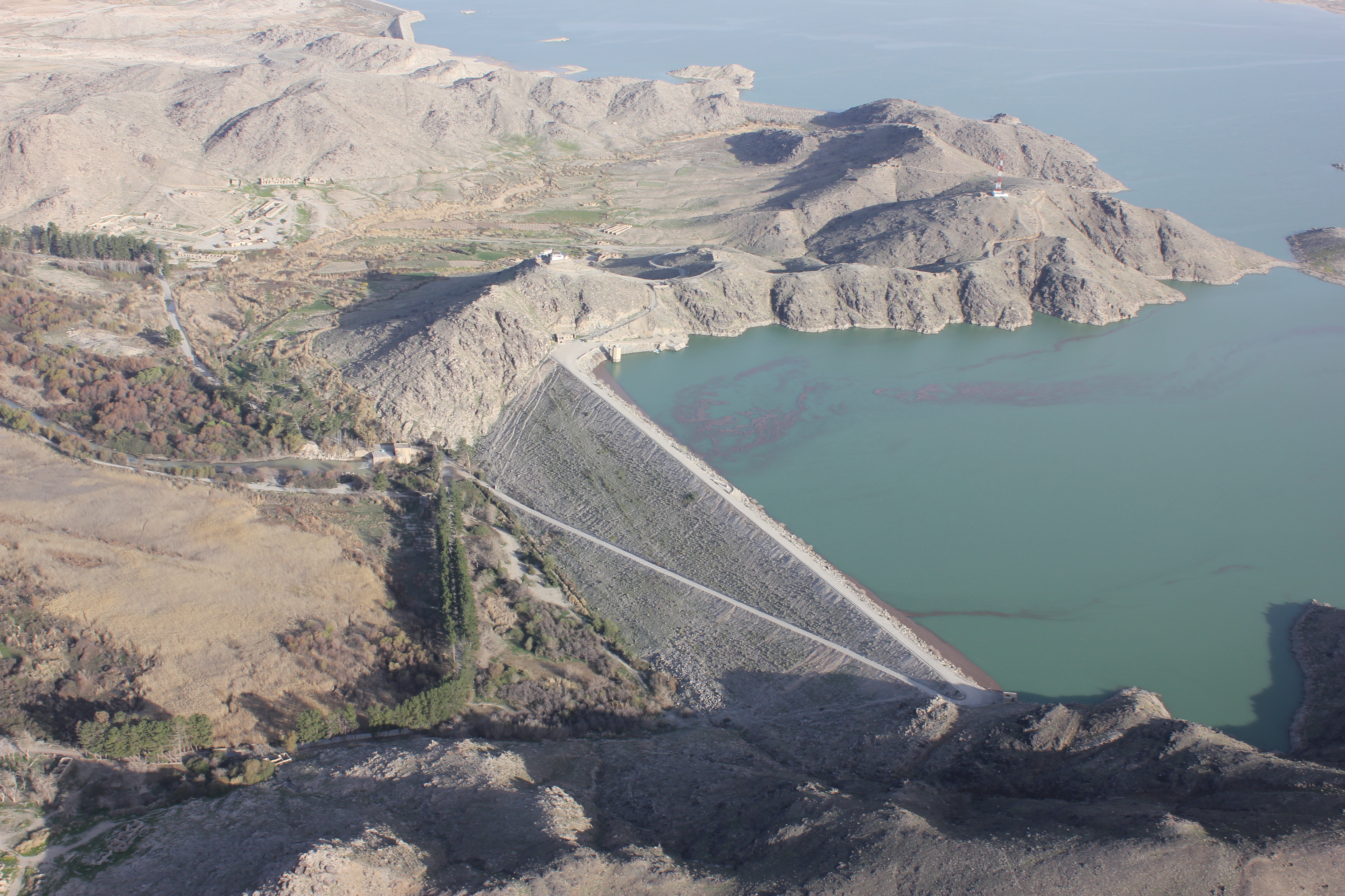 Dahla Dam from the air