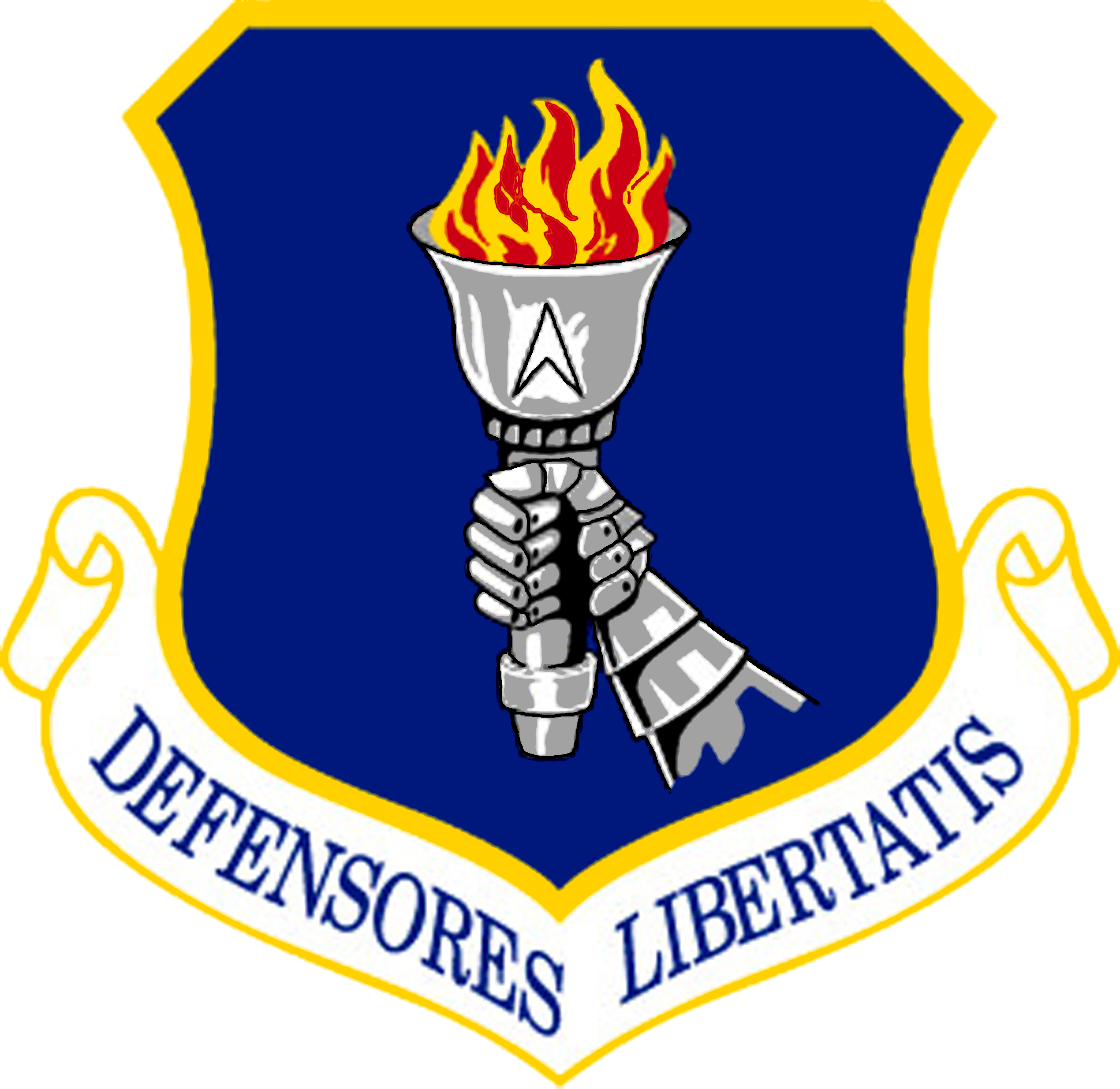 319th Air Base Wing shield resaturated and traced