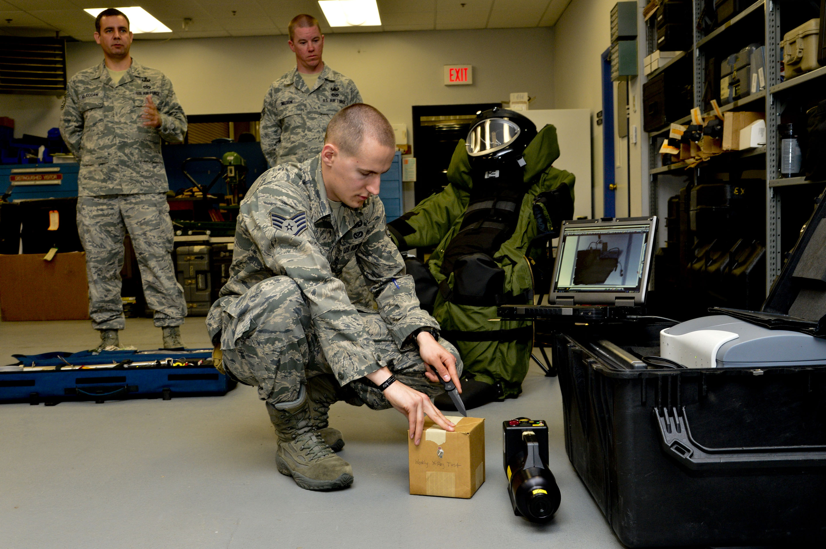 Dover Expolsive Ordnance Disposal "Bomb Squad" media day.
