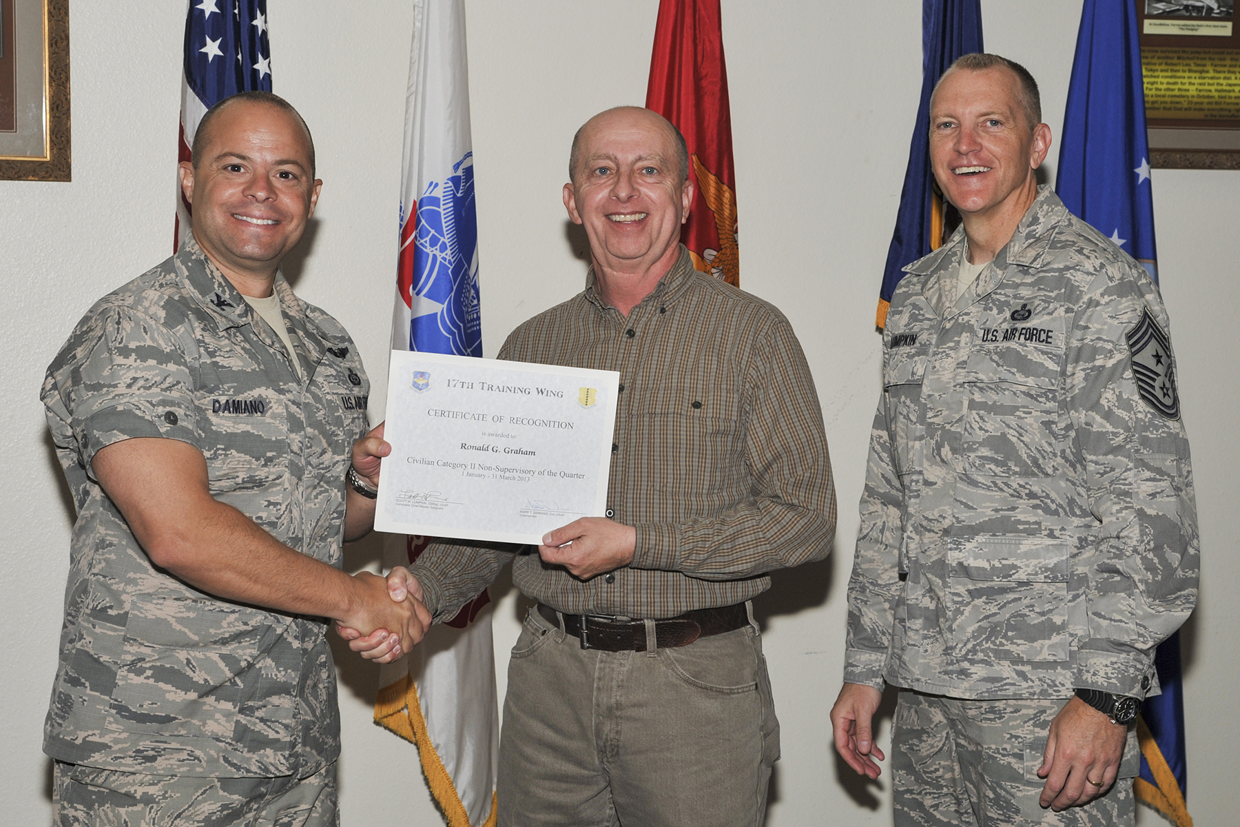 1st Quarter Training Wing Awards 2013