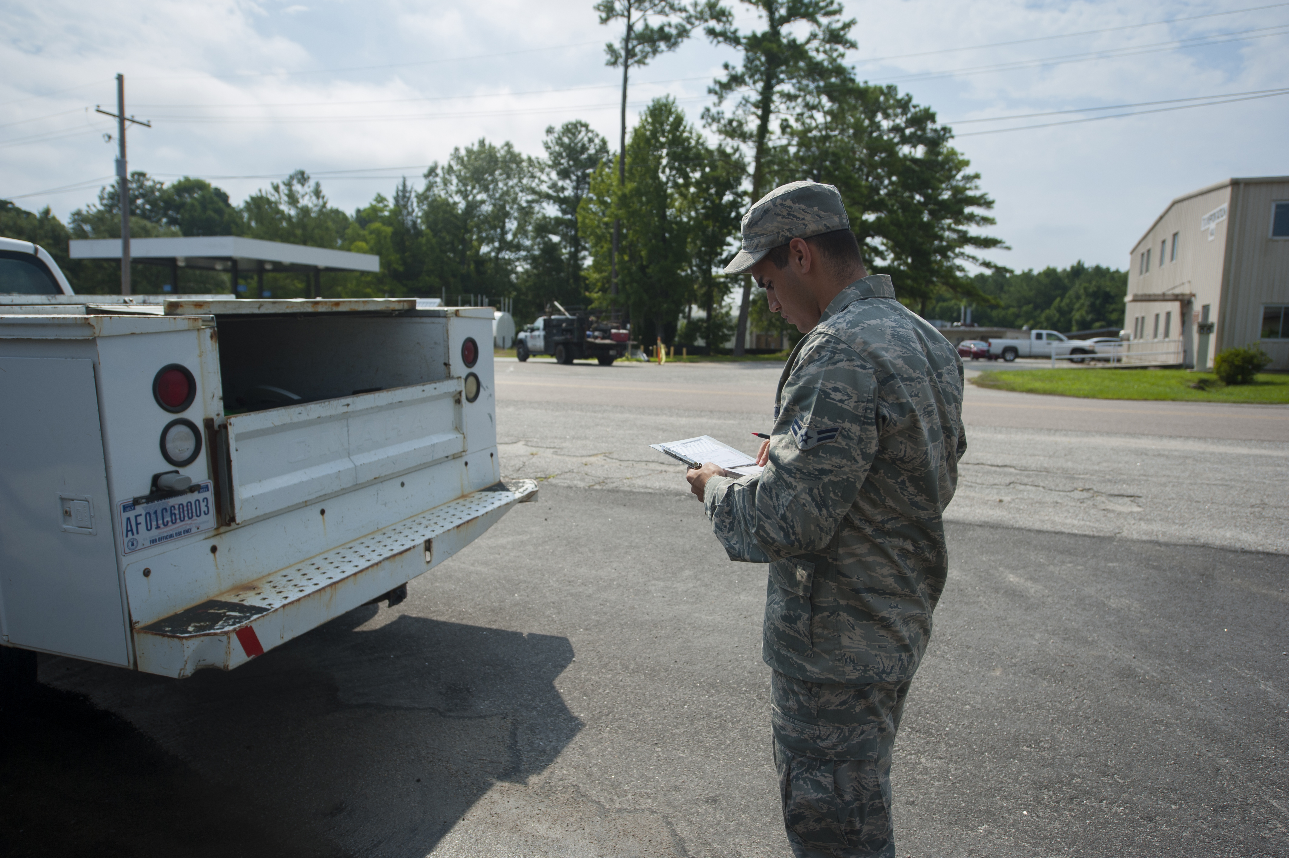 POL fuels Airmen service vehicles at Naval Weapons Station