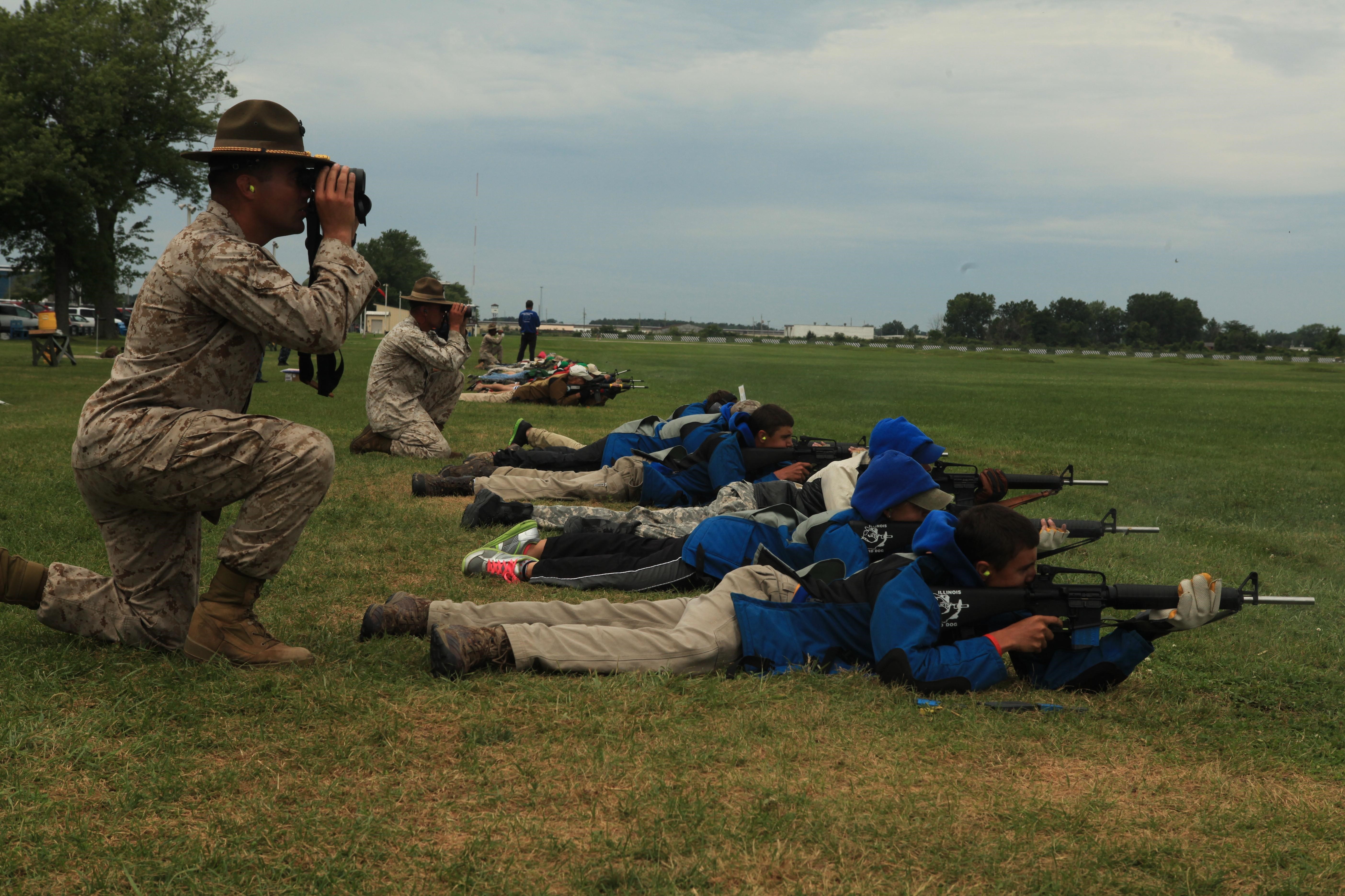 Marine Corps Marksmanship Training Units teach teens marksmanship ...