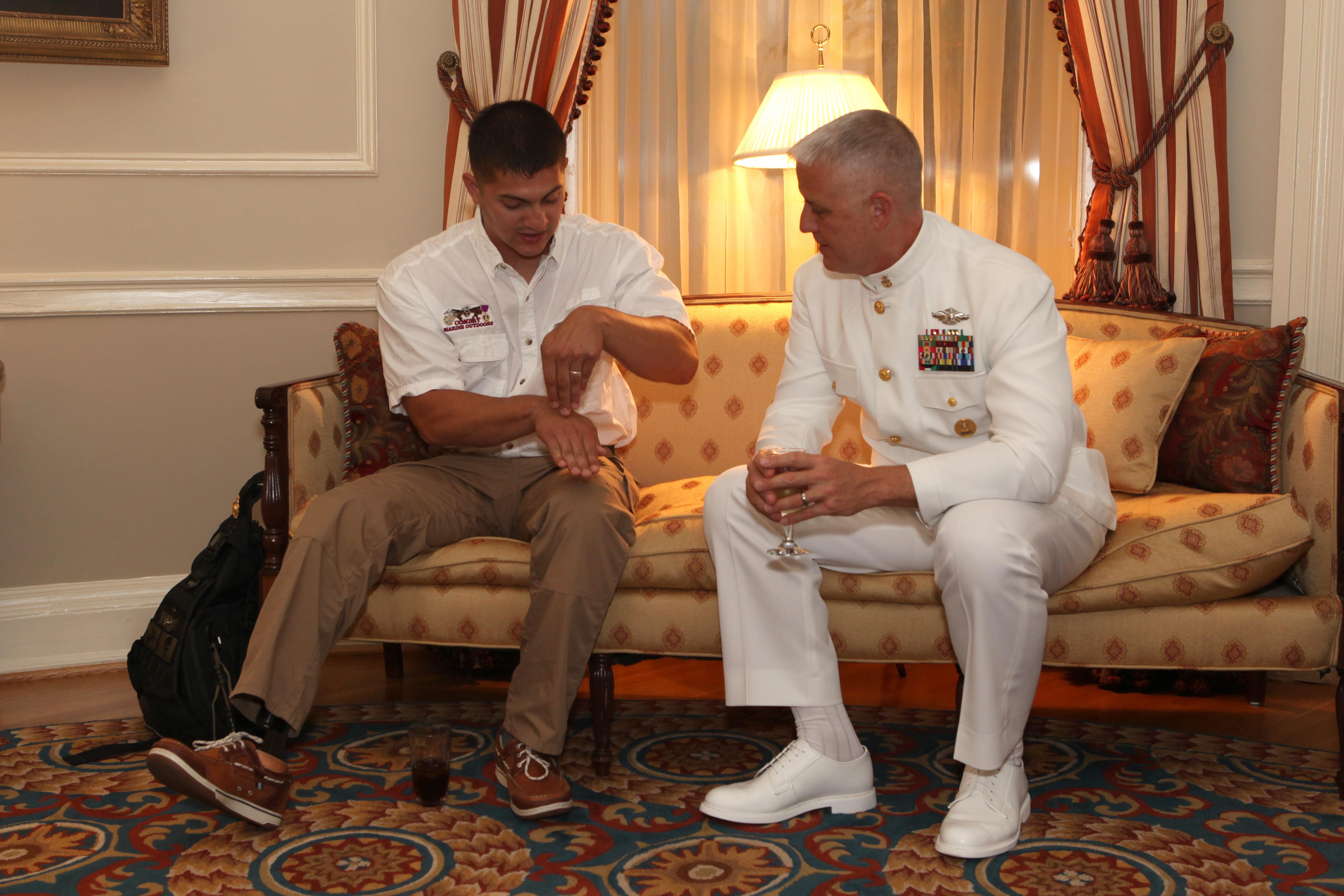 Sgt. Maj. Micheal P. Barrett, the 17th Sergeant Major of the Marine ...