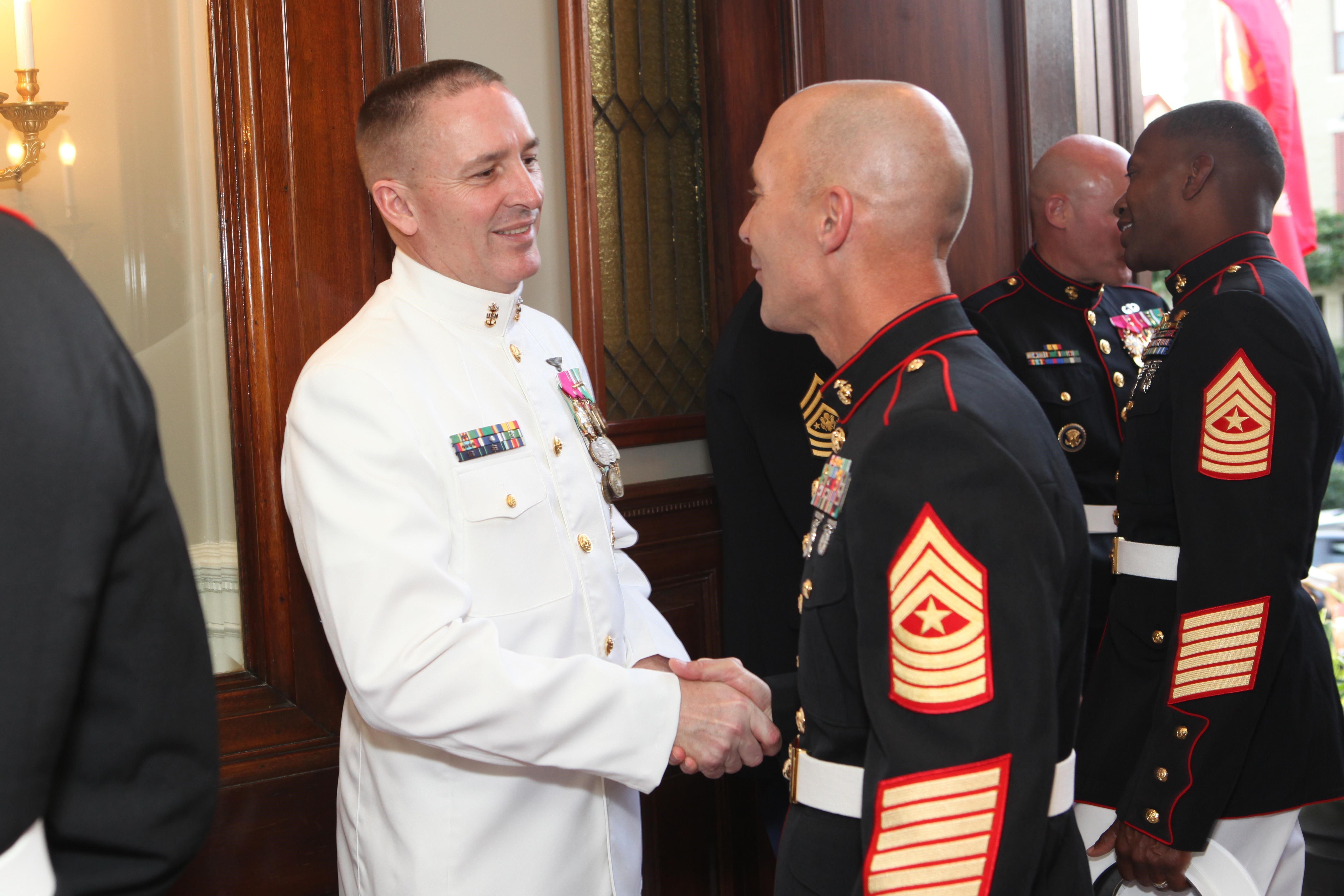 Sgt. Maj. Micheal P. Barrett, the 17th Sergeant Major of the Marine ...