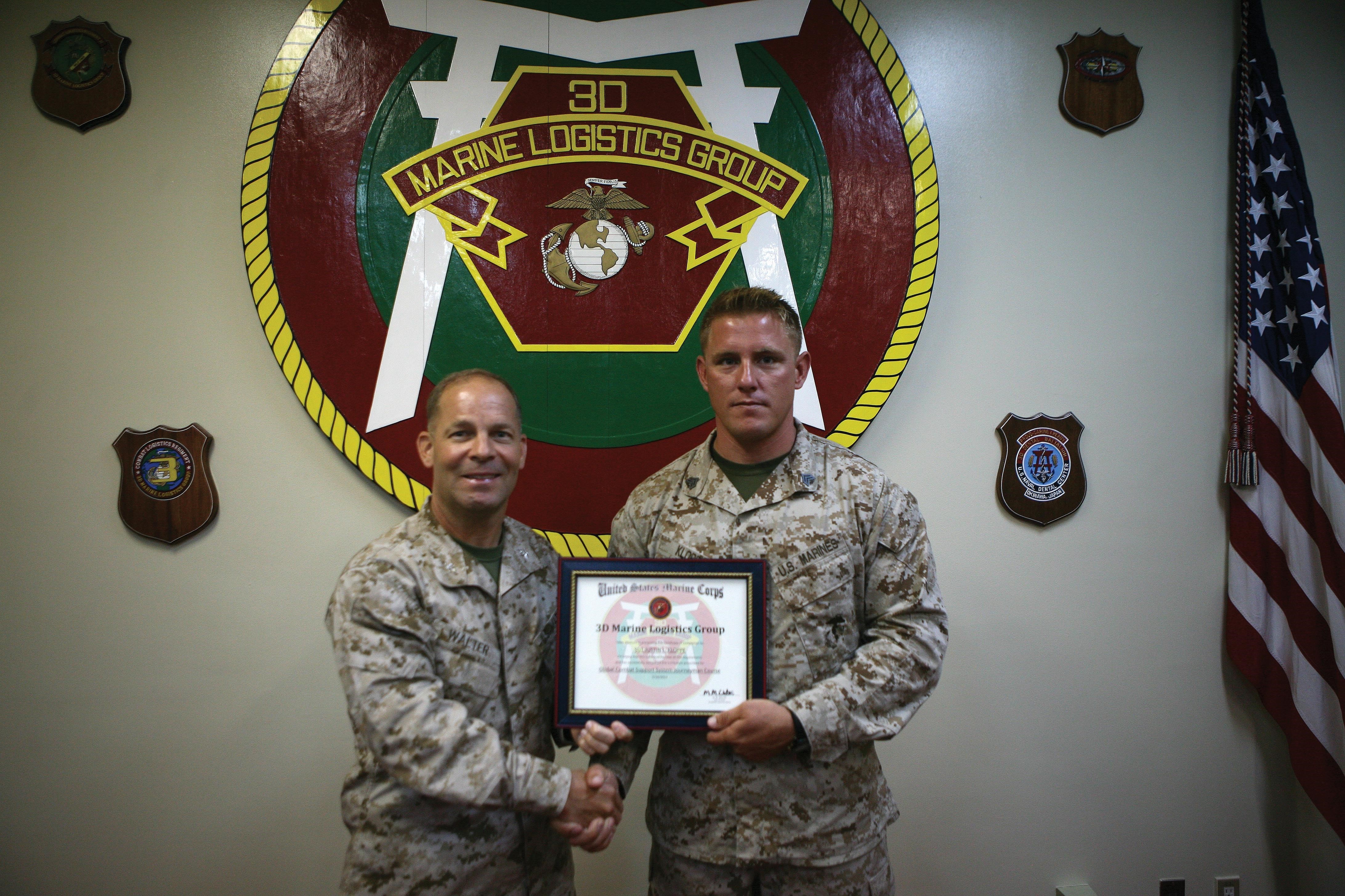 Marine completes journeyman course