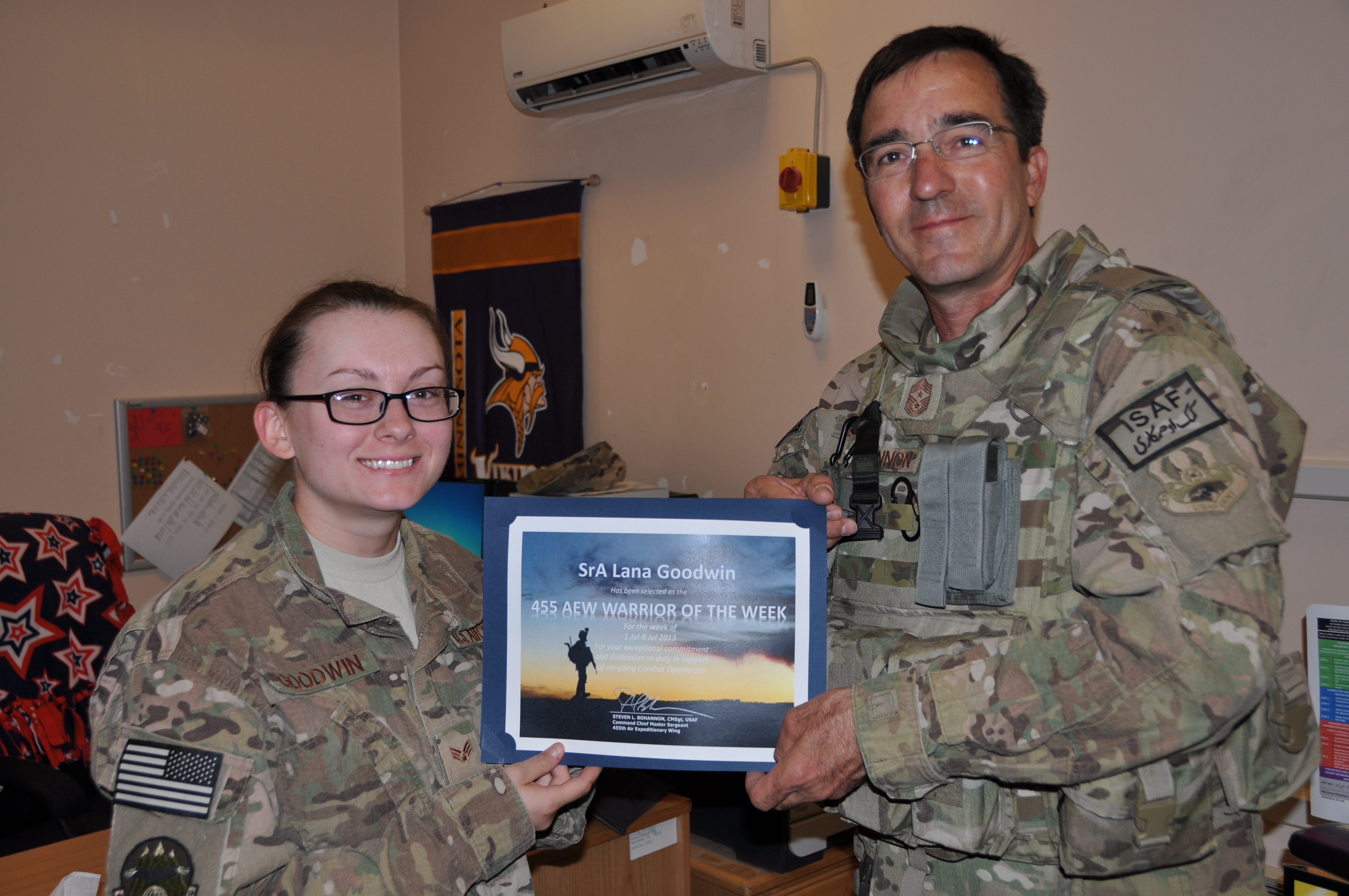 'Warrior of the Week' SrA Lana Goodwin > U.S. Air Forces Central > Display