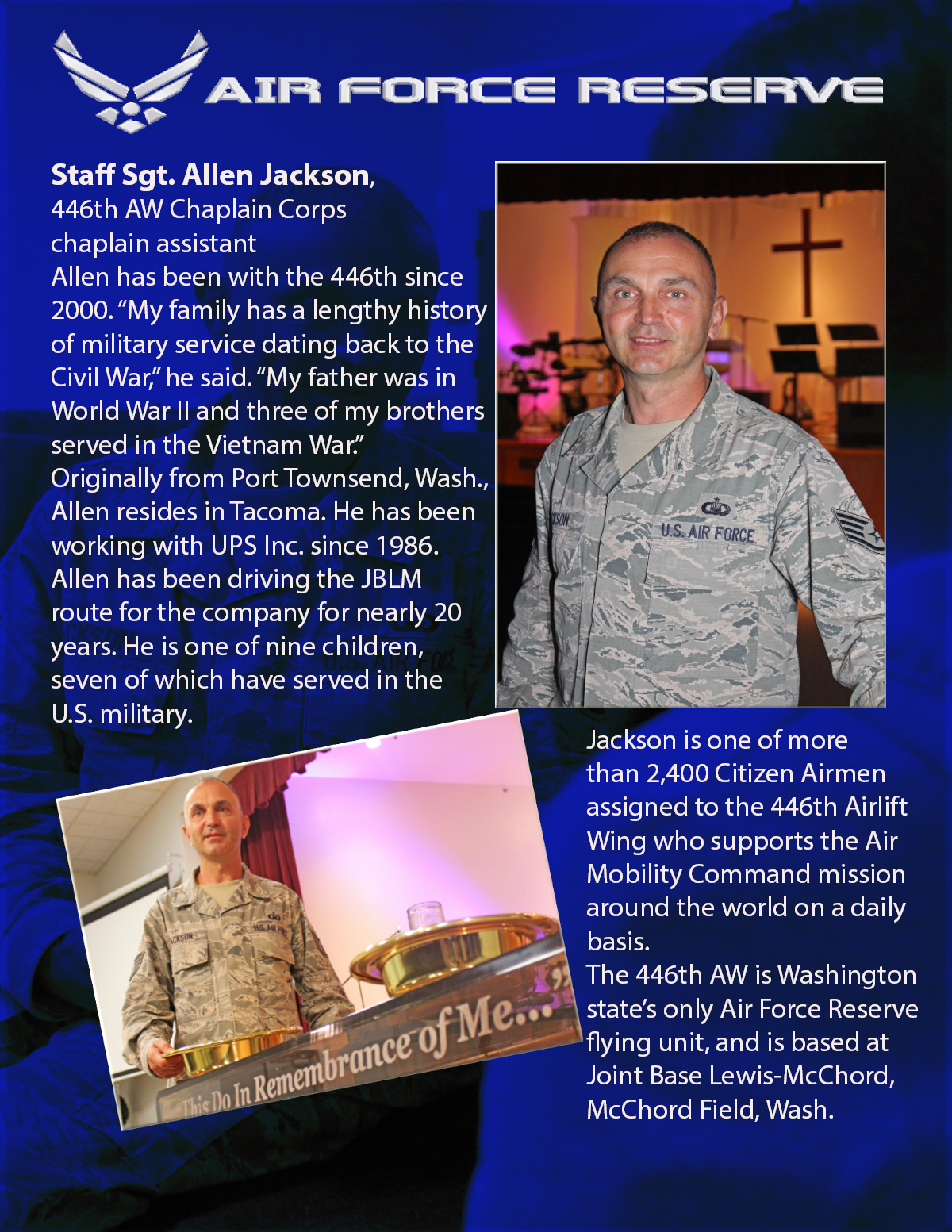 How We Serve: Staff Sgt. Allen Jackson > 446th Airlift Wing > News