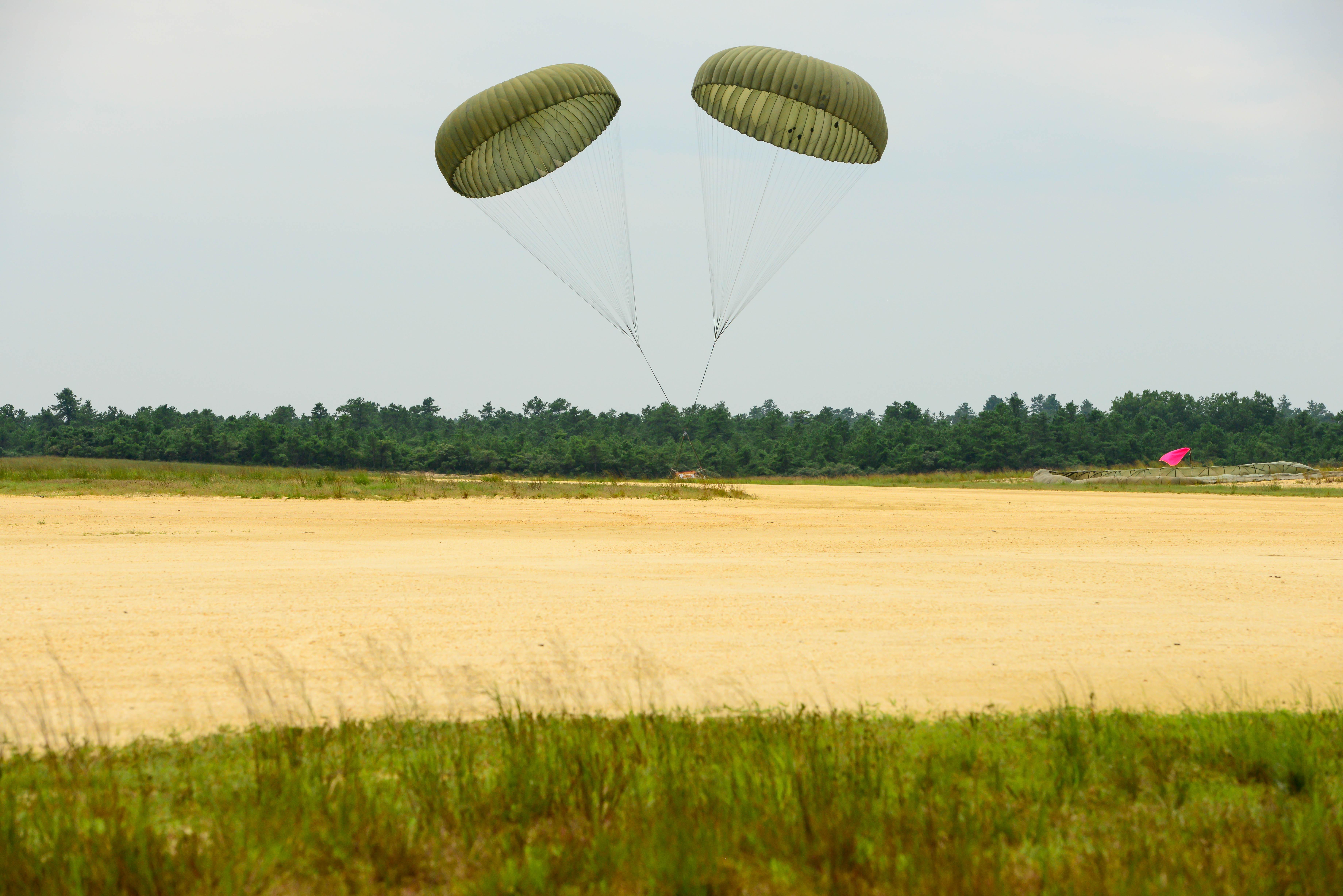 C-130 aircraft five ship formation and tactical airdrop