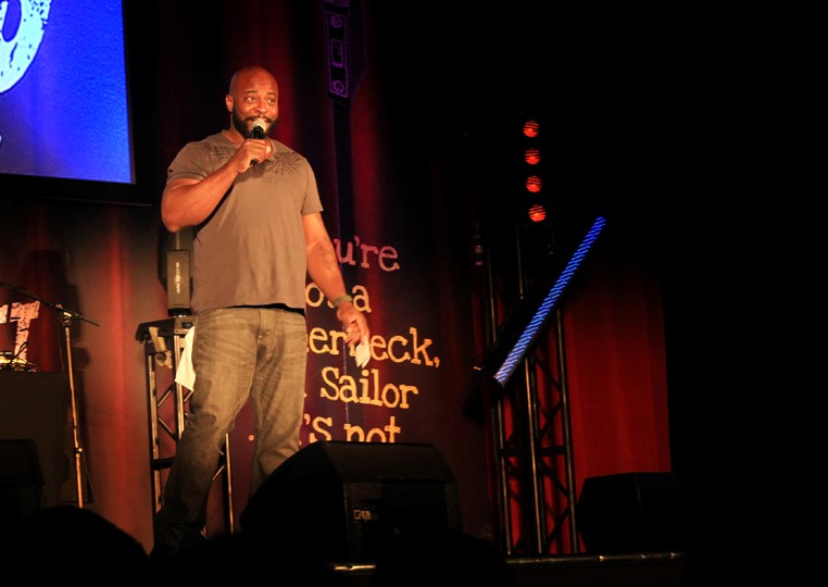 Comedian, singer perform at Combat Center