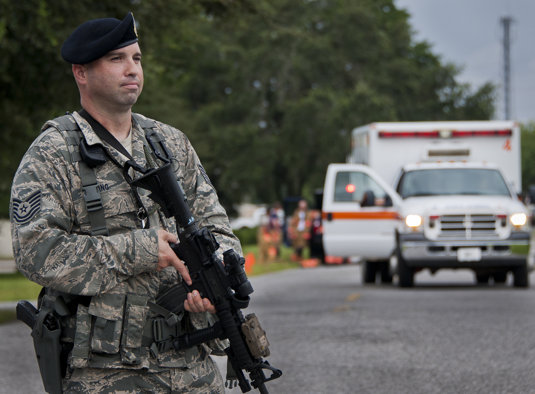 First responders tested during force-protection exercise > Eglin Air ...