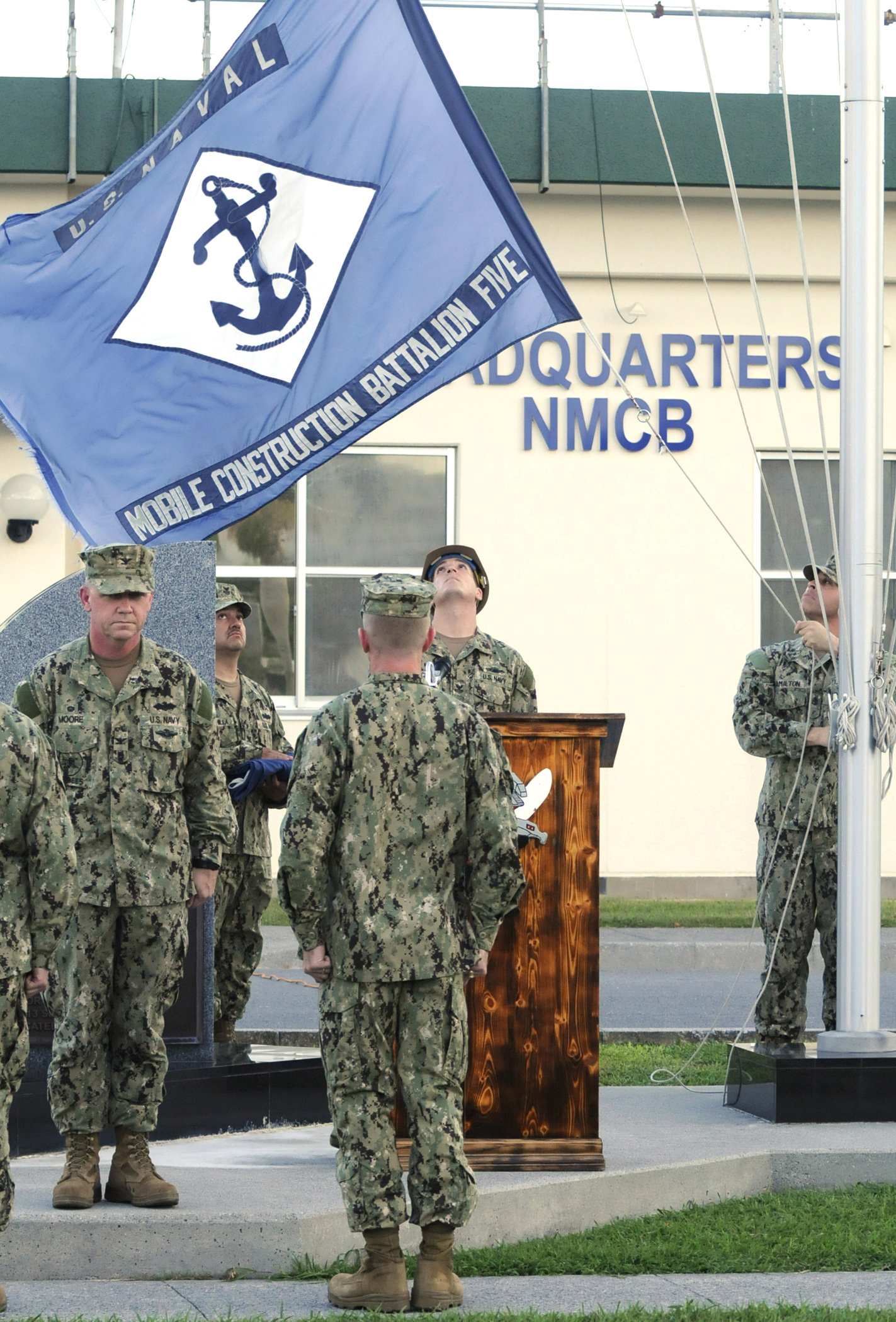NMCB 5 Turns Over Camp Shields to NMCB 3 > Seabee Magazine > News
