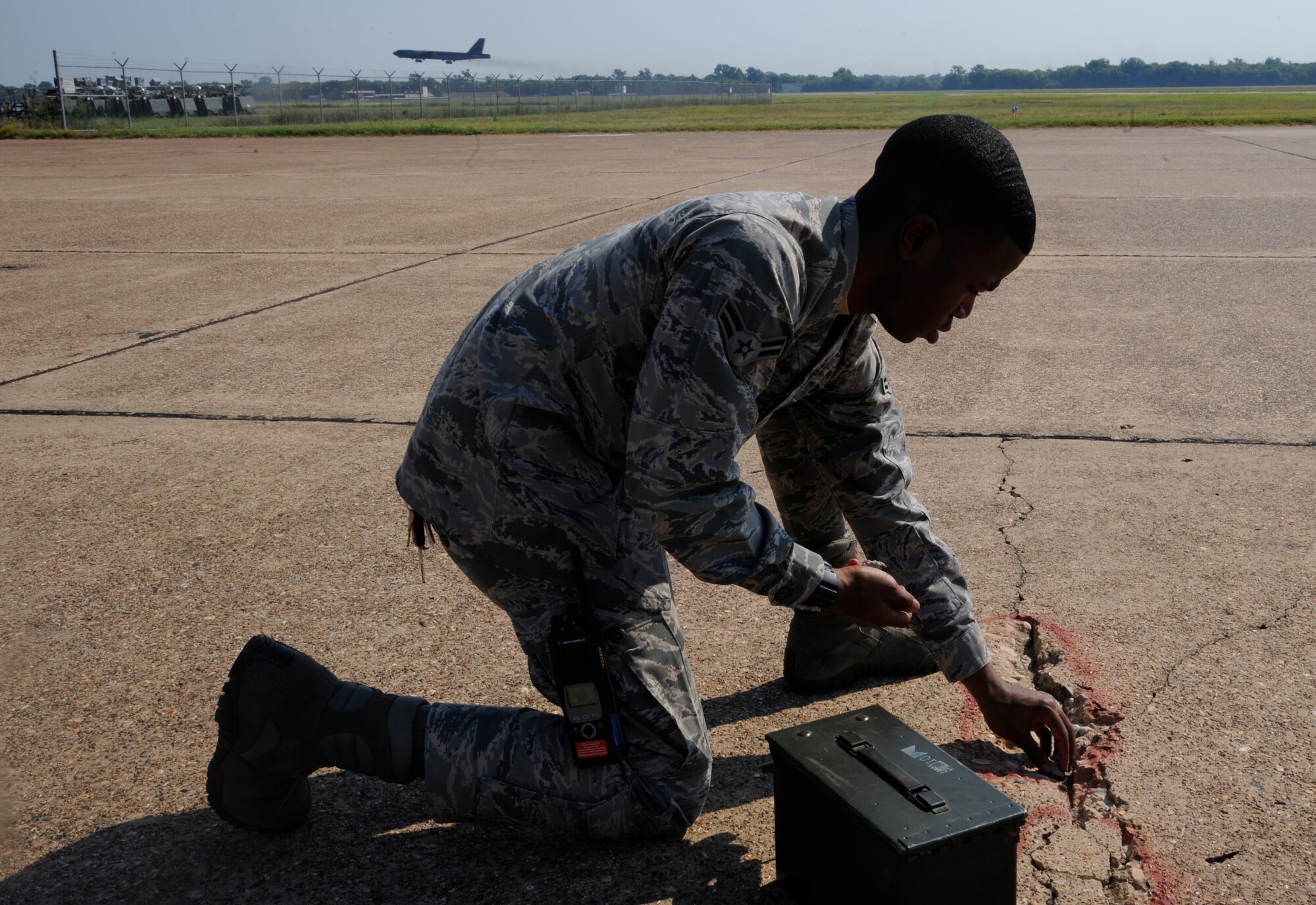 2 OSS Airfield Management Airmen keep the flightline operational ...