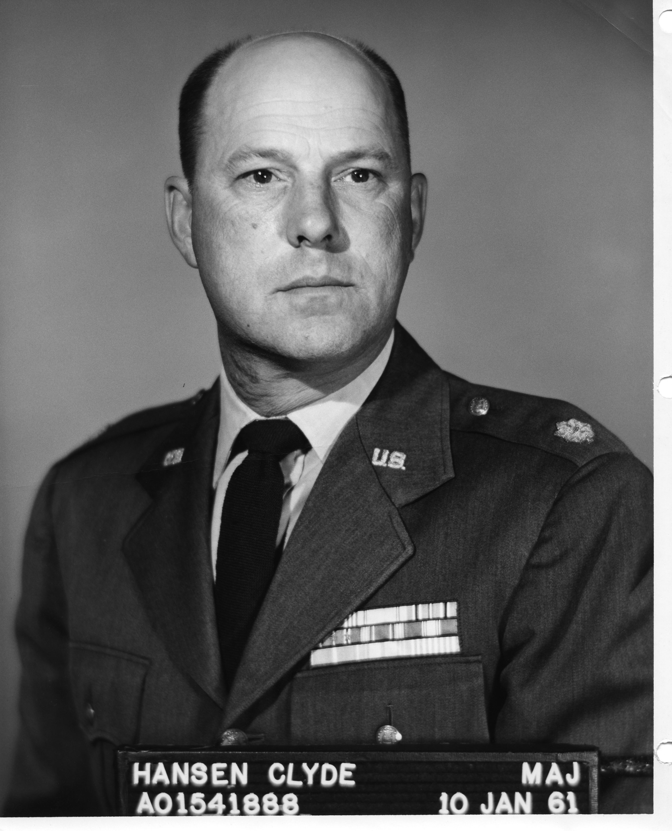 Maj Clyde Hansen Official Photo