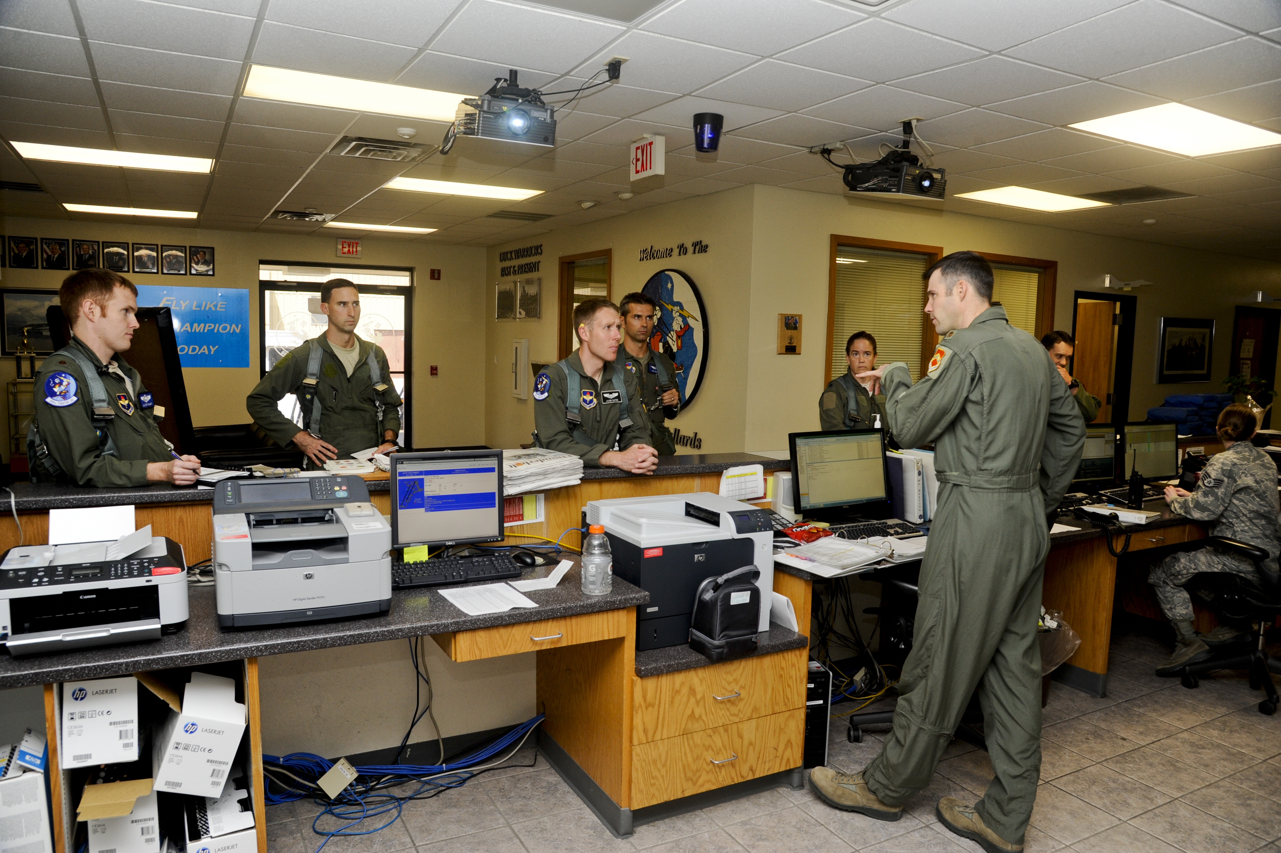 Ops desk beating heart of flying squadron