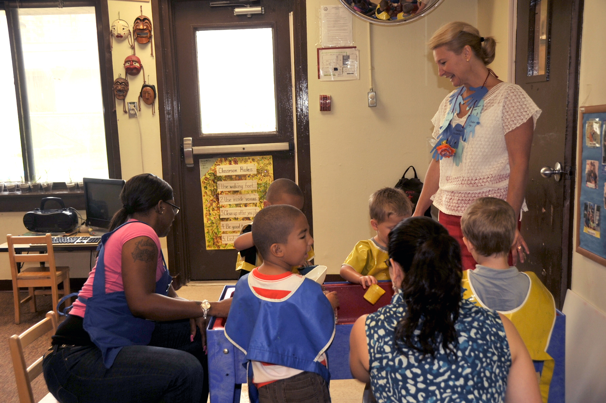 CMSAF spouse tours Child Development Center