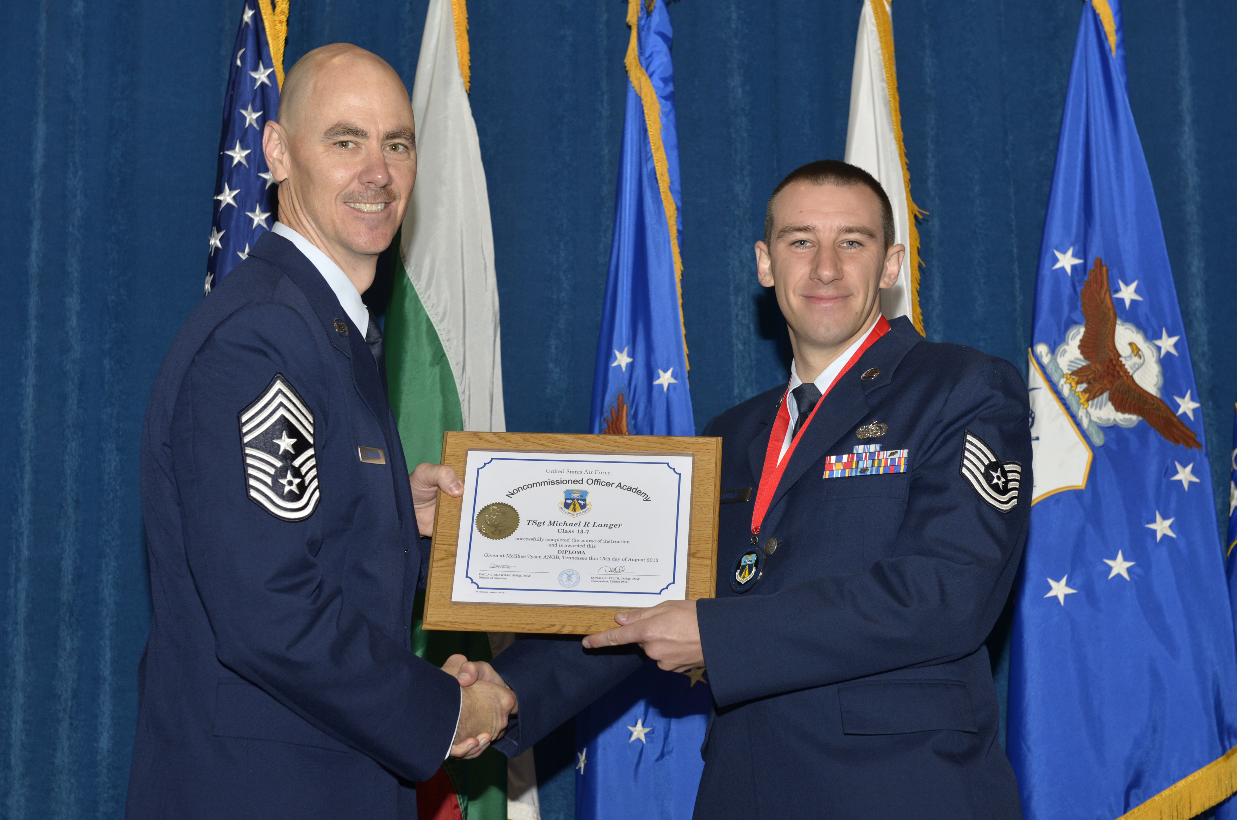 NCOA Class 13-7 student receives distinguished graduate award