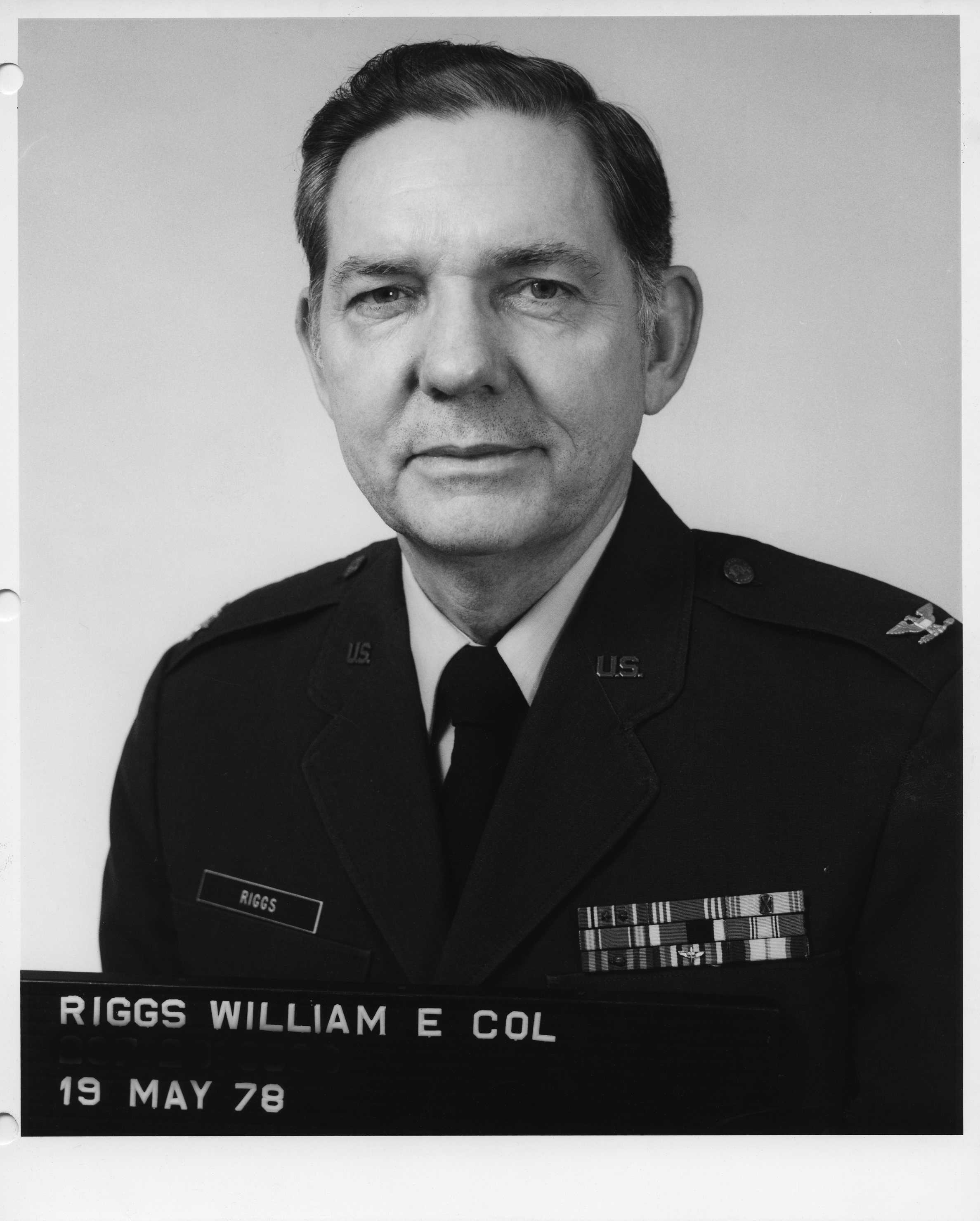 Colonel William Riggs Official Photo