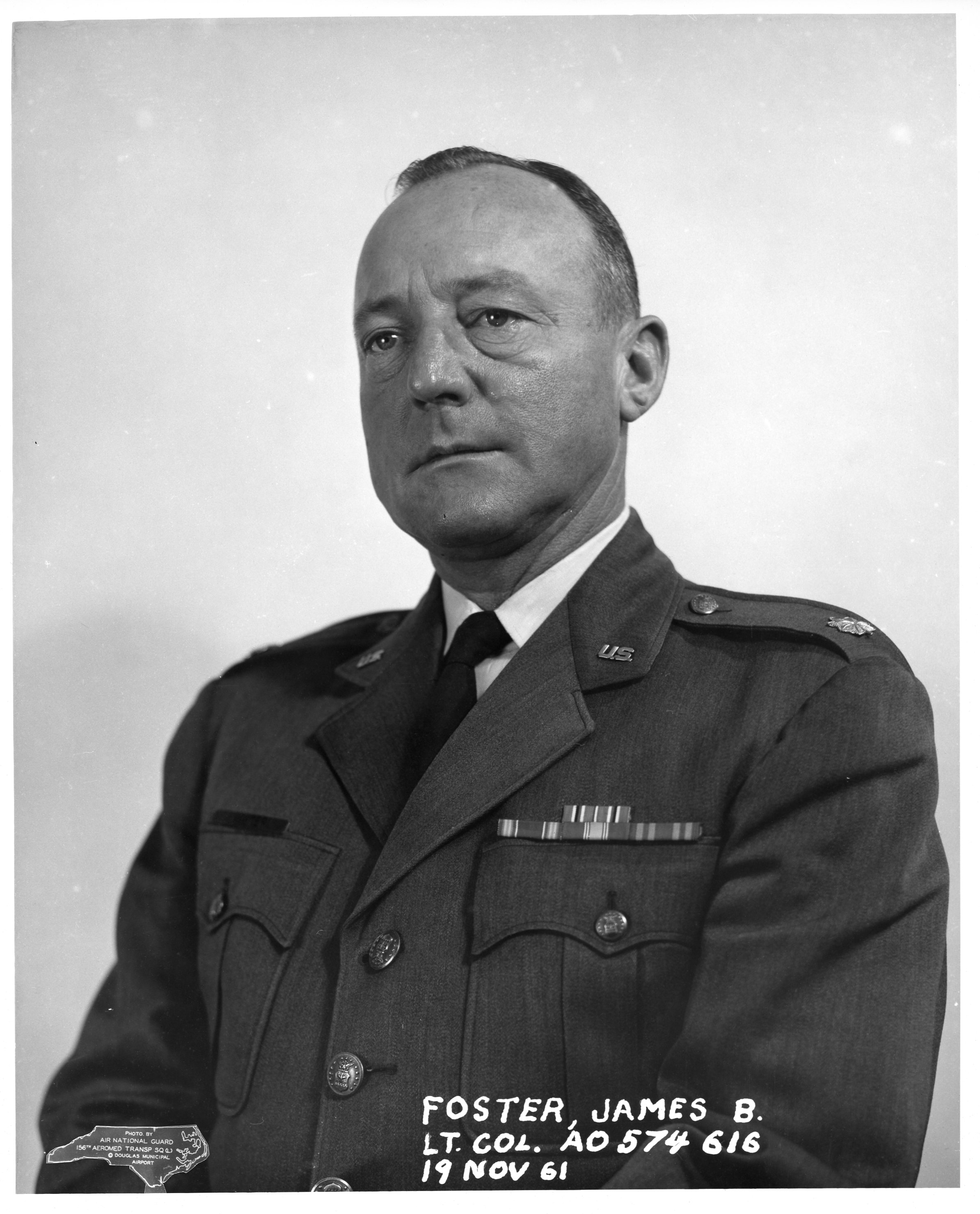 Lt Col James B. Foster Official Photo
