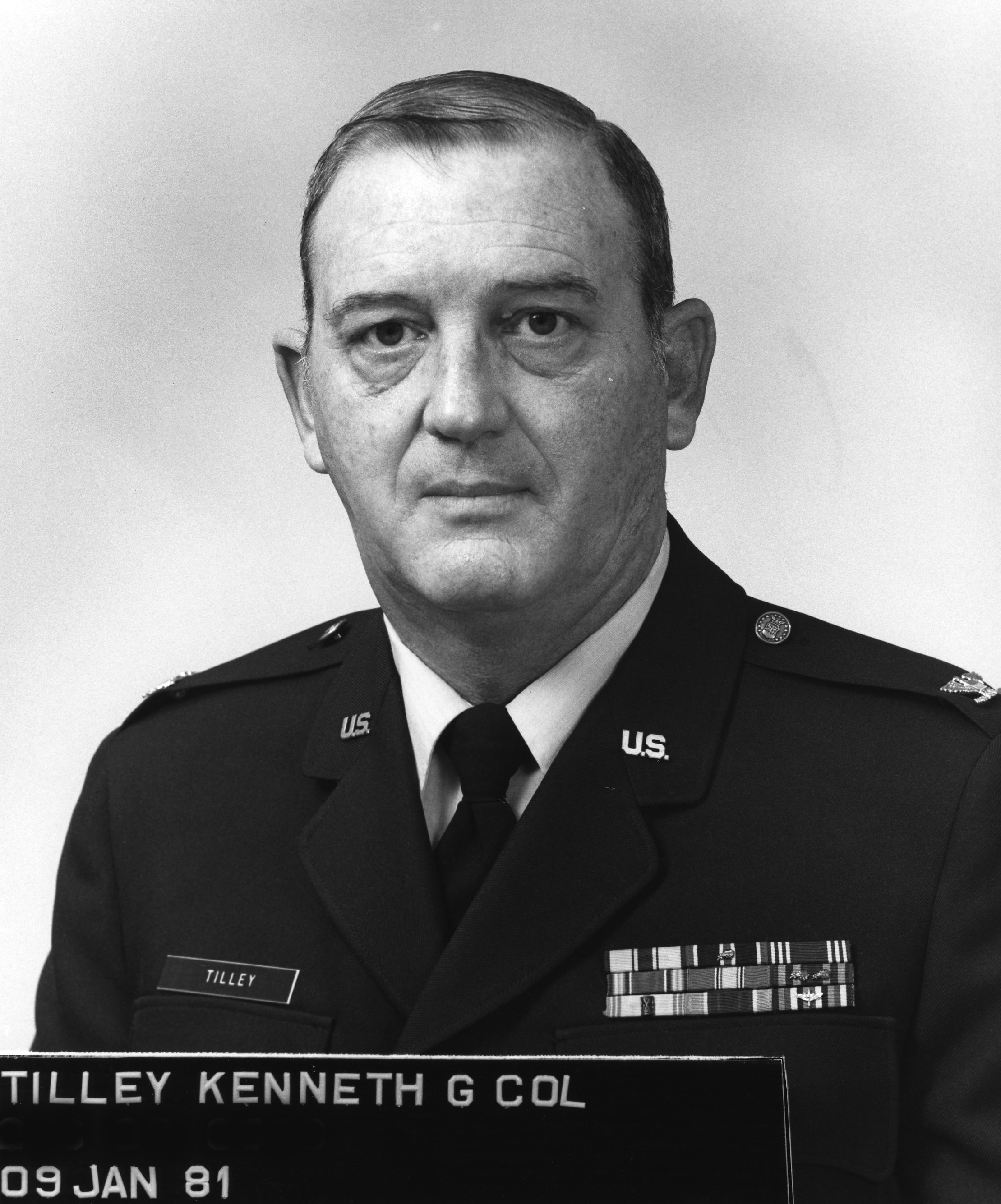Colonel Kenneth G. Tilley Official Photo