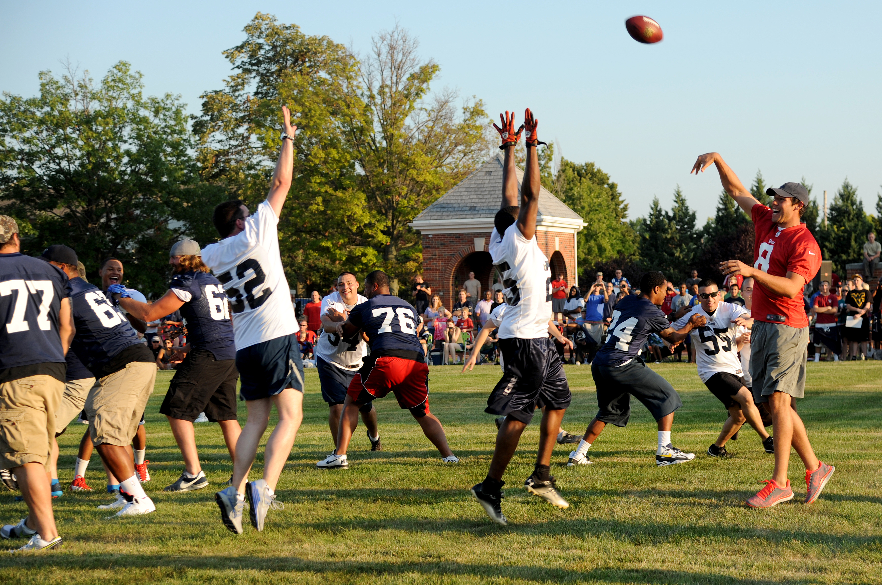 Rams visit Scott > Scott Air Force Base > Article Display