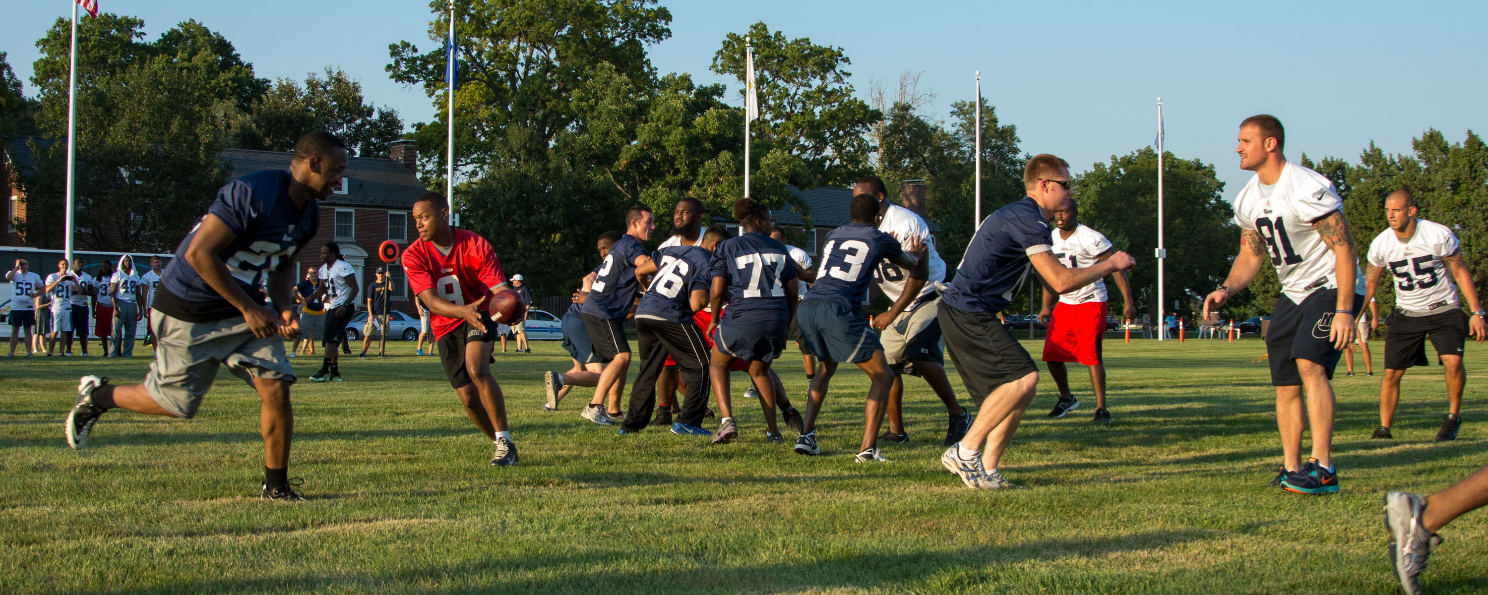 Rams visit Scott > Scott Air Force Base > Article Display