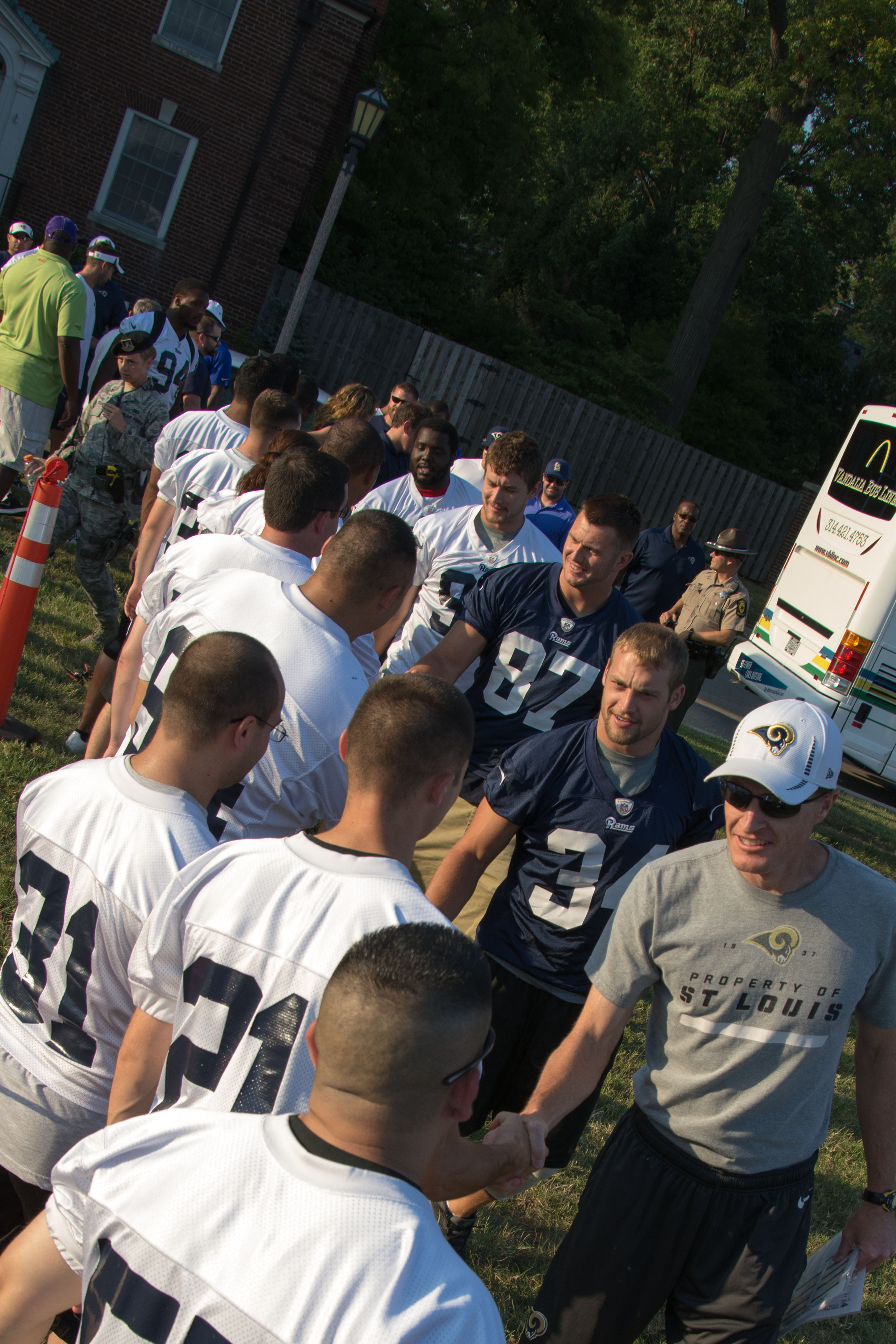 Rams visit Scott > Scott Air Force Base > Article Display